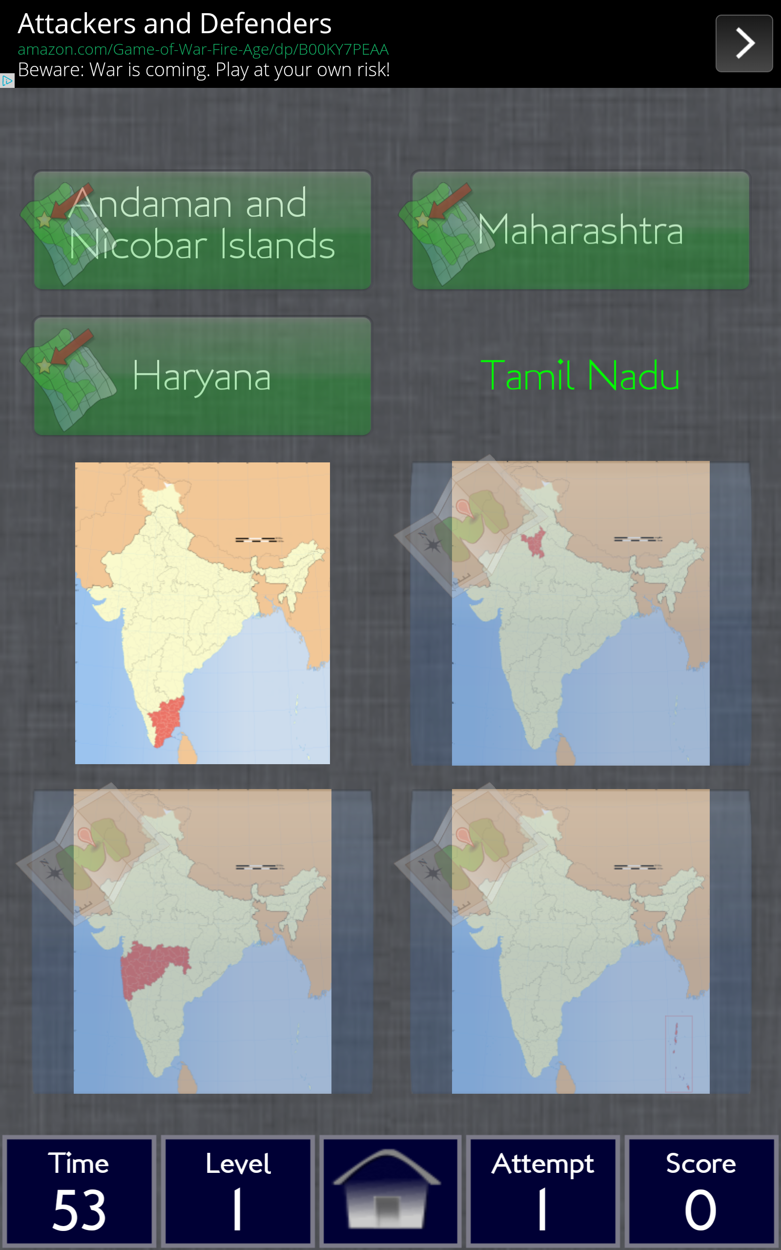 India States Geography Match FREE - App on Amazon Appstore
