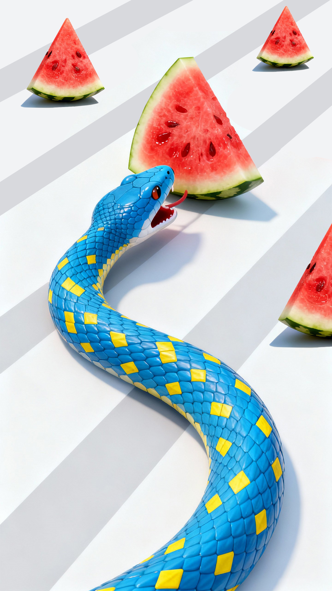 Hungry Snake Fruit Hunt Worm Zone 3D - Fun Slither Snake Food Clash ...