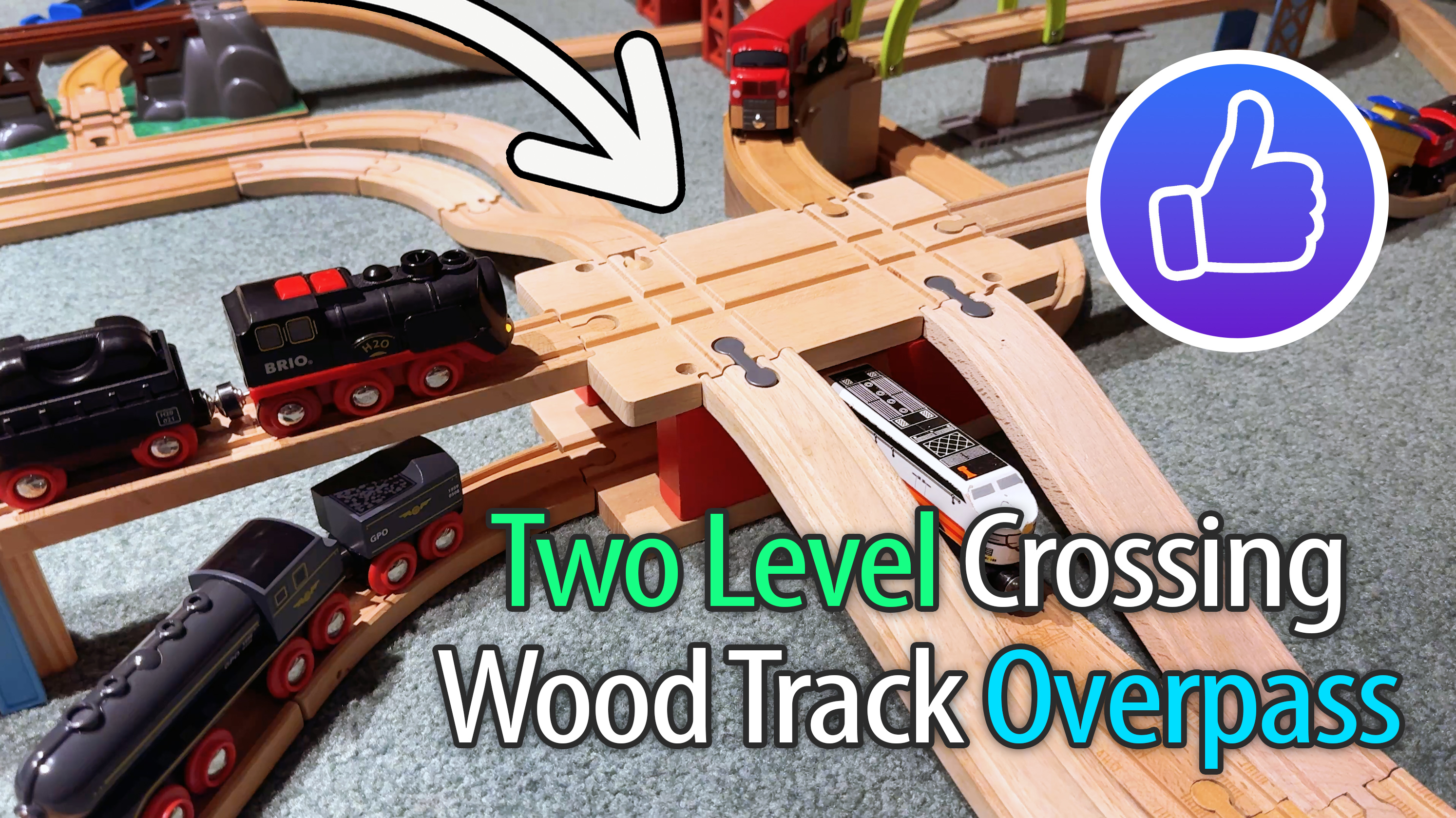 Watch Game changer for wooden train track layouts - Lots of options! on ...