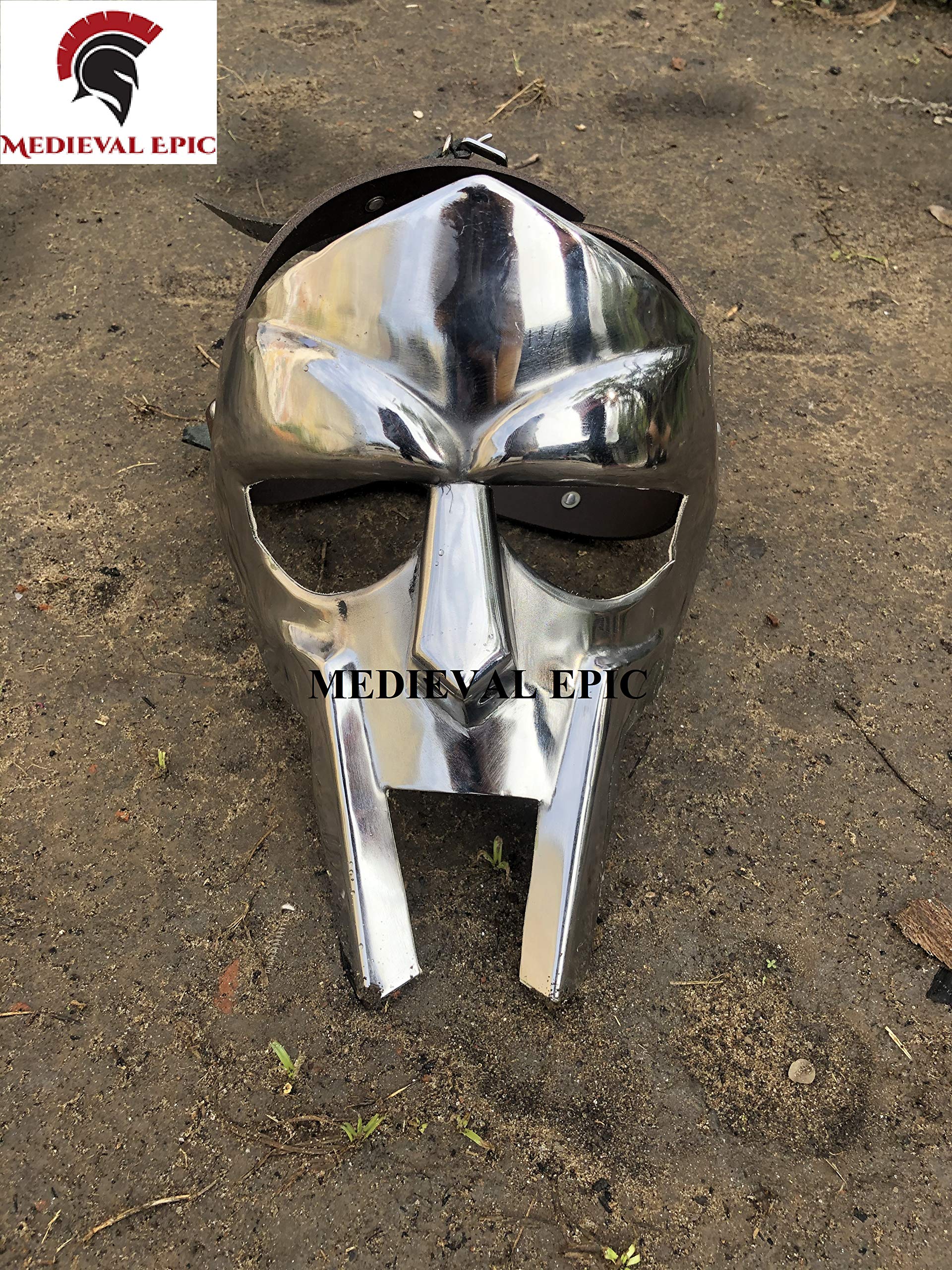 Spartan Armor Helmet Gladiator Maximus Doom Face Mask Steel Armour ...