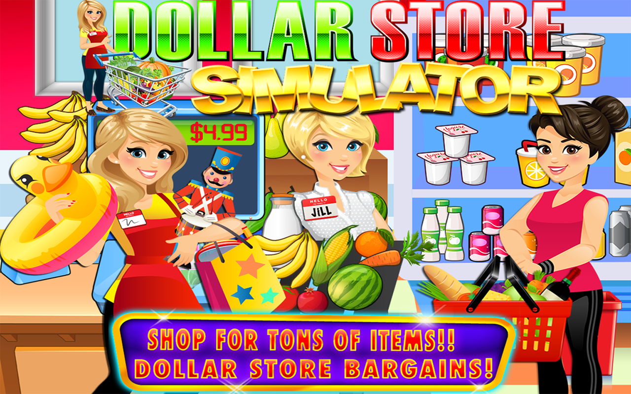 Dollar Store Cash Register Sim - Kids Supermarket Cashier & Shopping ...
