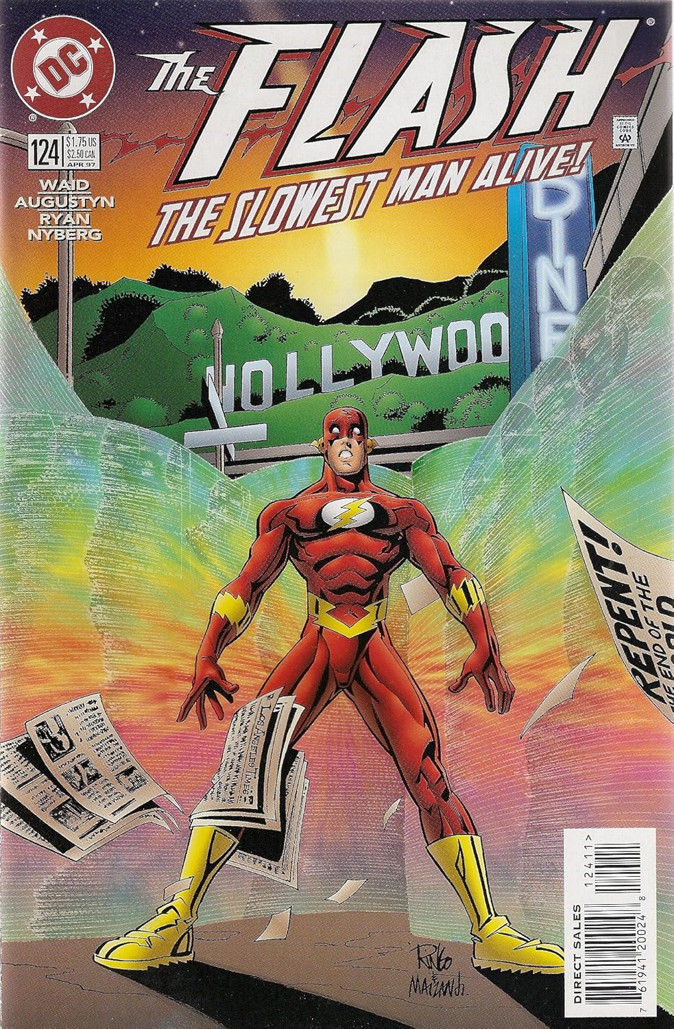 Amazon.com: The Flash Number 124 (The Slowest Man Alive!): Augstyn Waid ...