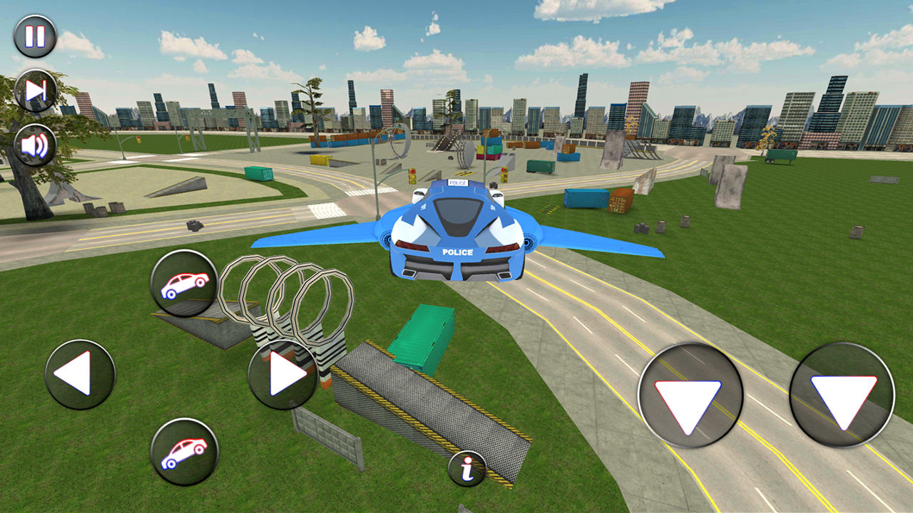 Real Police Flying Car Driving Simulator - Crime City Patrol Cop Games ...