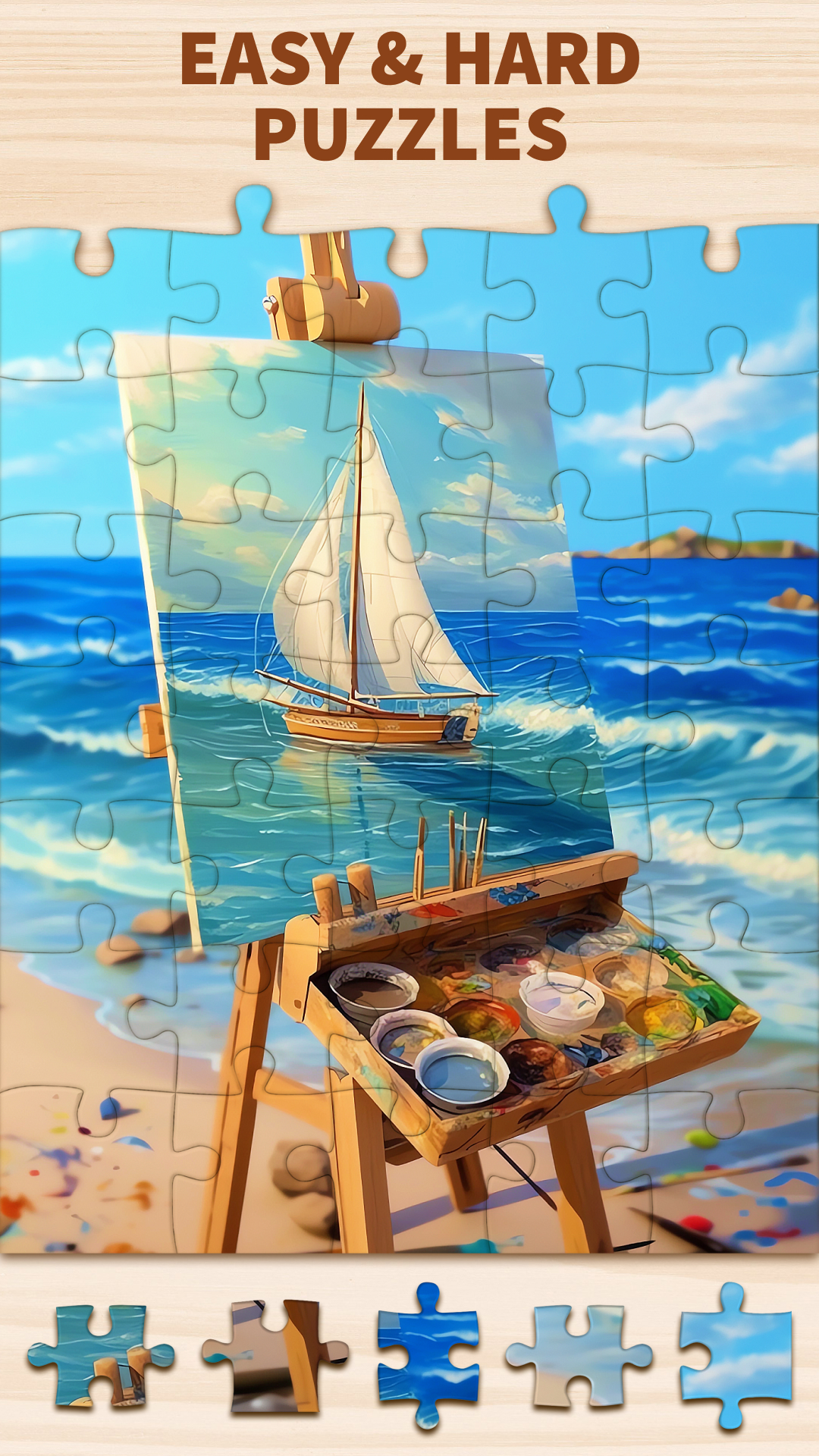 Jigsaw Puzzles games for adults. Classic puzzle game with charming ...