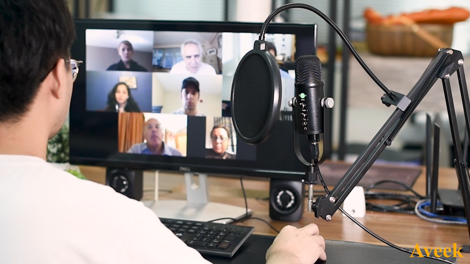 Aveek USB Textured Metal Condensor Microphone Kit