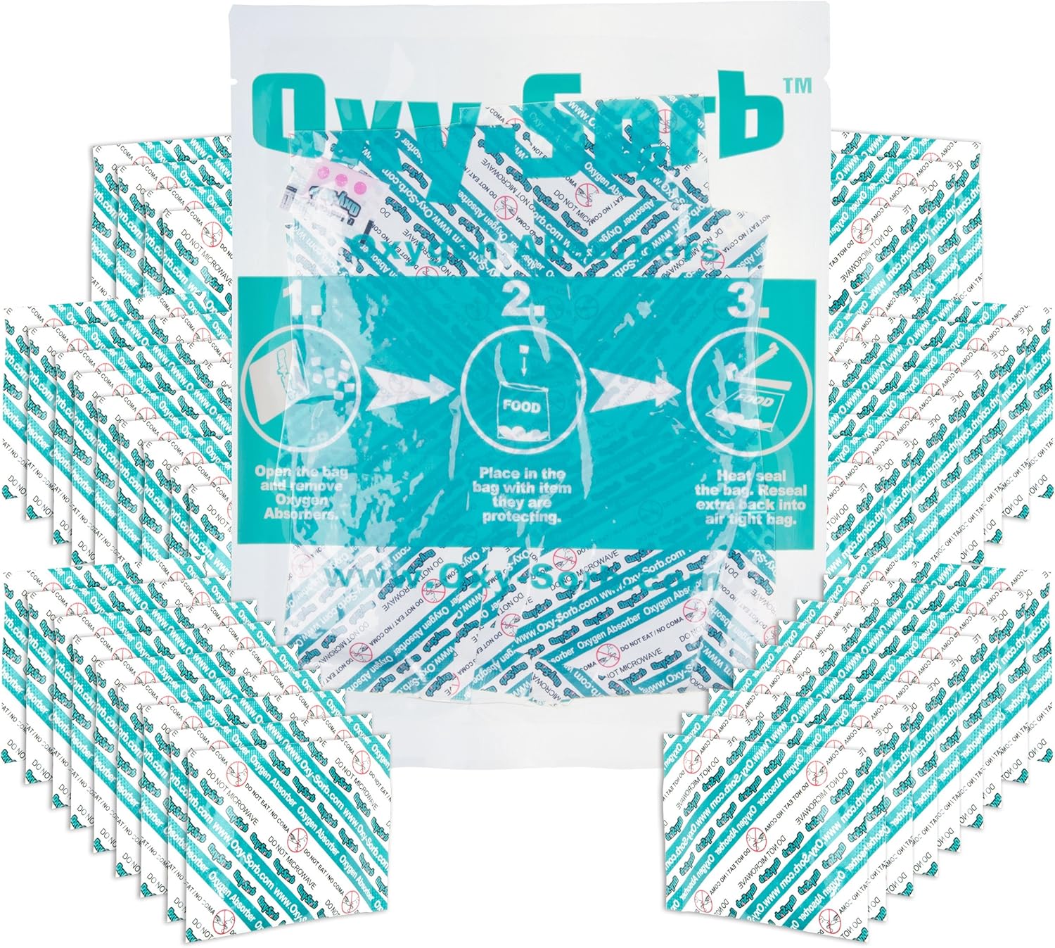 Dry-Packs Oxy-Sorb 50-Pack Oxygen Absorber, 300cc (packaging may vary ...