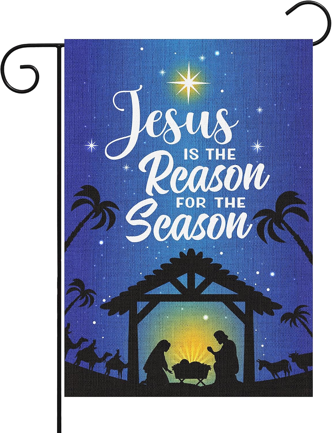 Amazon.com : Dvbonike Jesus Is The Reason For The Season Garden Flag ...