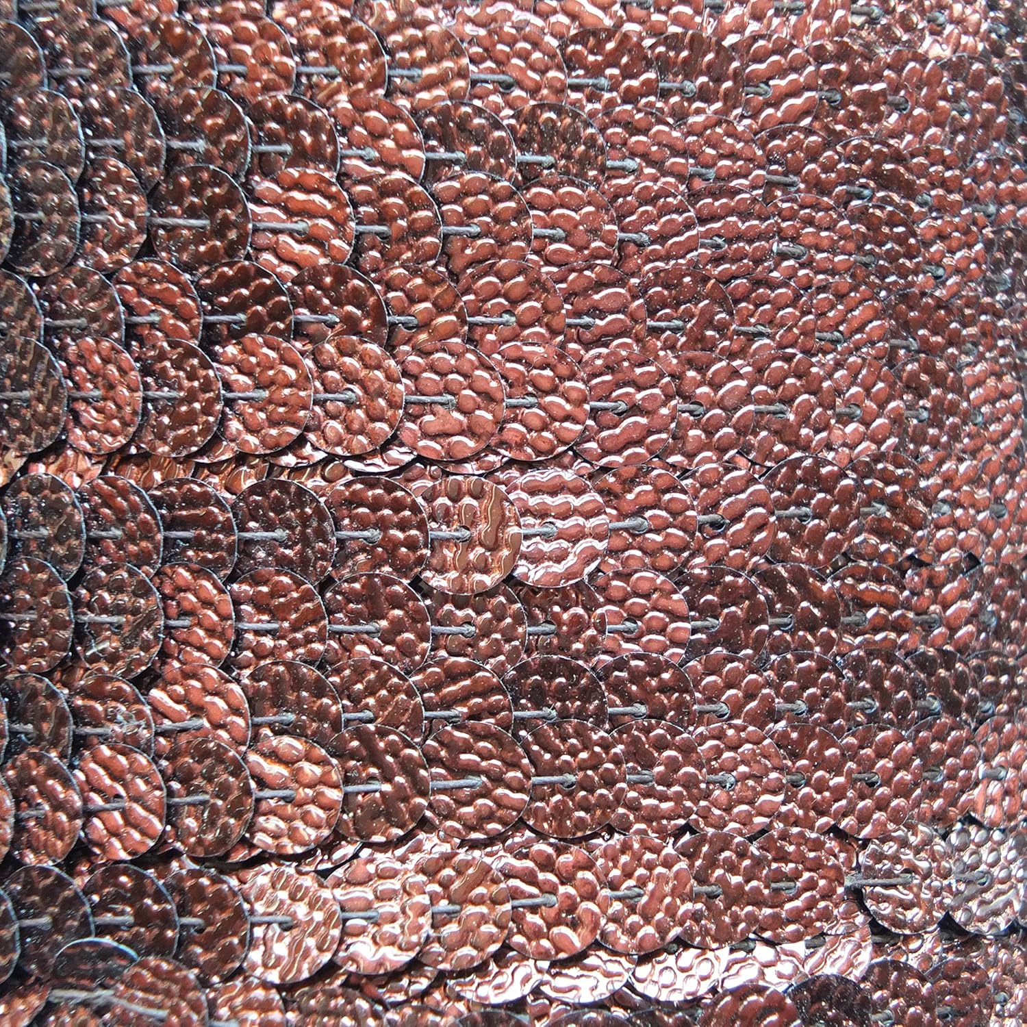 Amazon.com: Sequin Trim 8mm Flat Premium Bronze Lizard Snakeskin ...