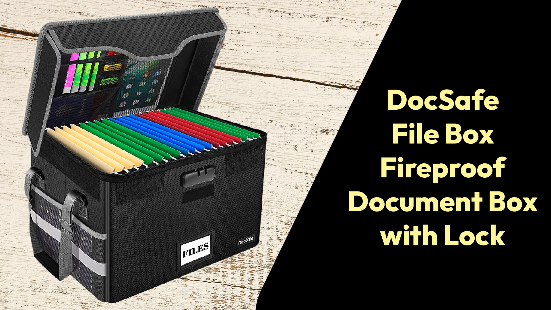 Watch DocSafe File Box Fireproof Document Box with Lock on Amazon Live