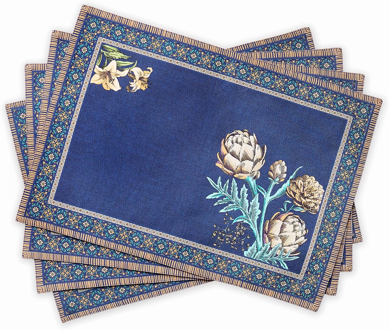 Amazon.com: Maison d' Hermine Placemats 100% Combed Cotton Premium Set ...