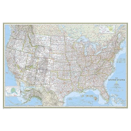 Snapklik.com : National Geographic: United States Classic Wall Map ...