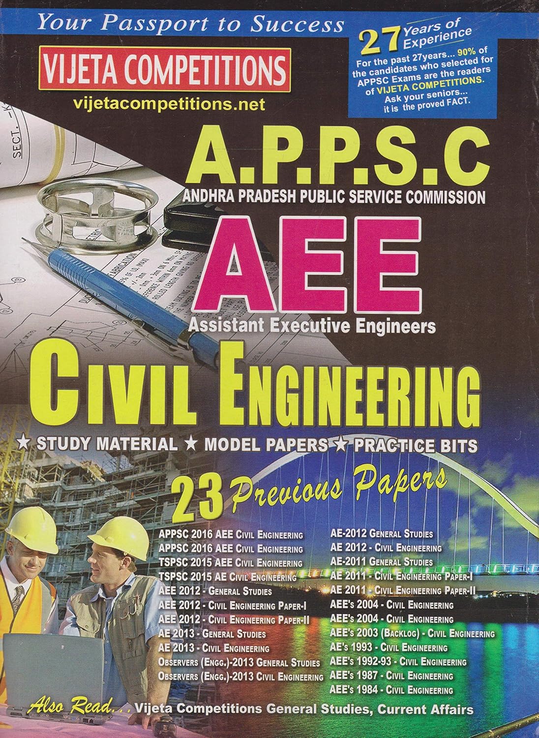 APPSC AEE Civil Engineering 23 Previous Papers : Vijetha Competitions ...
