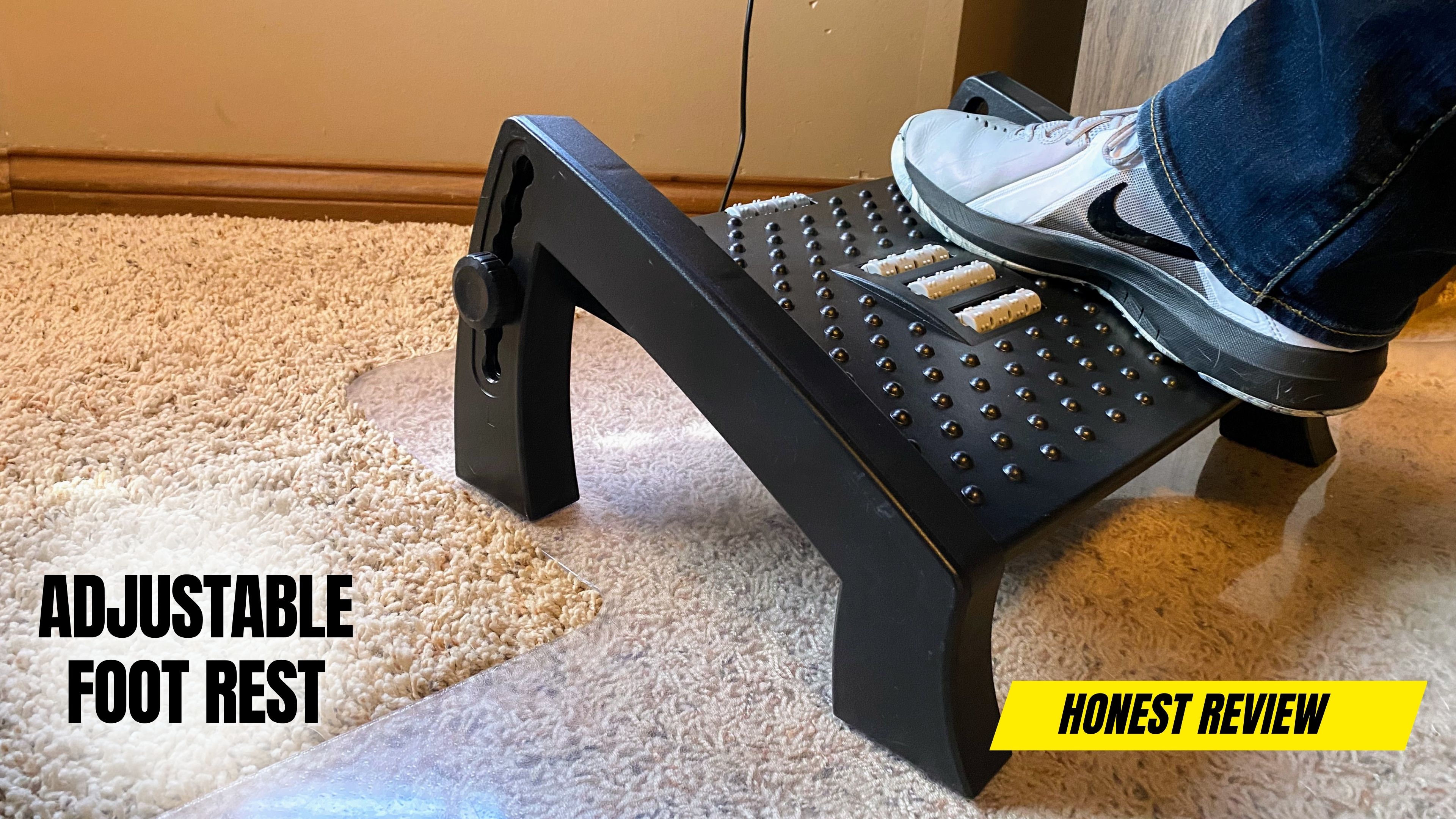 Watch Adjustable Under the Desk Foot Rest- Honest Review on Amazon Live