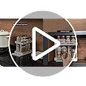 Amazon.com: FDWYTY Spice Rack Organizer, Pull & Rotate Cabinet Shelf ...