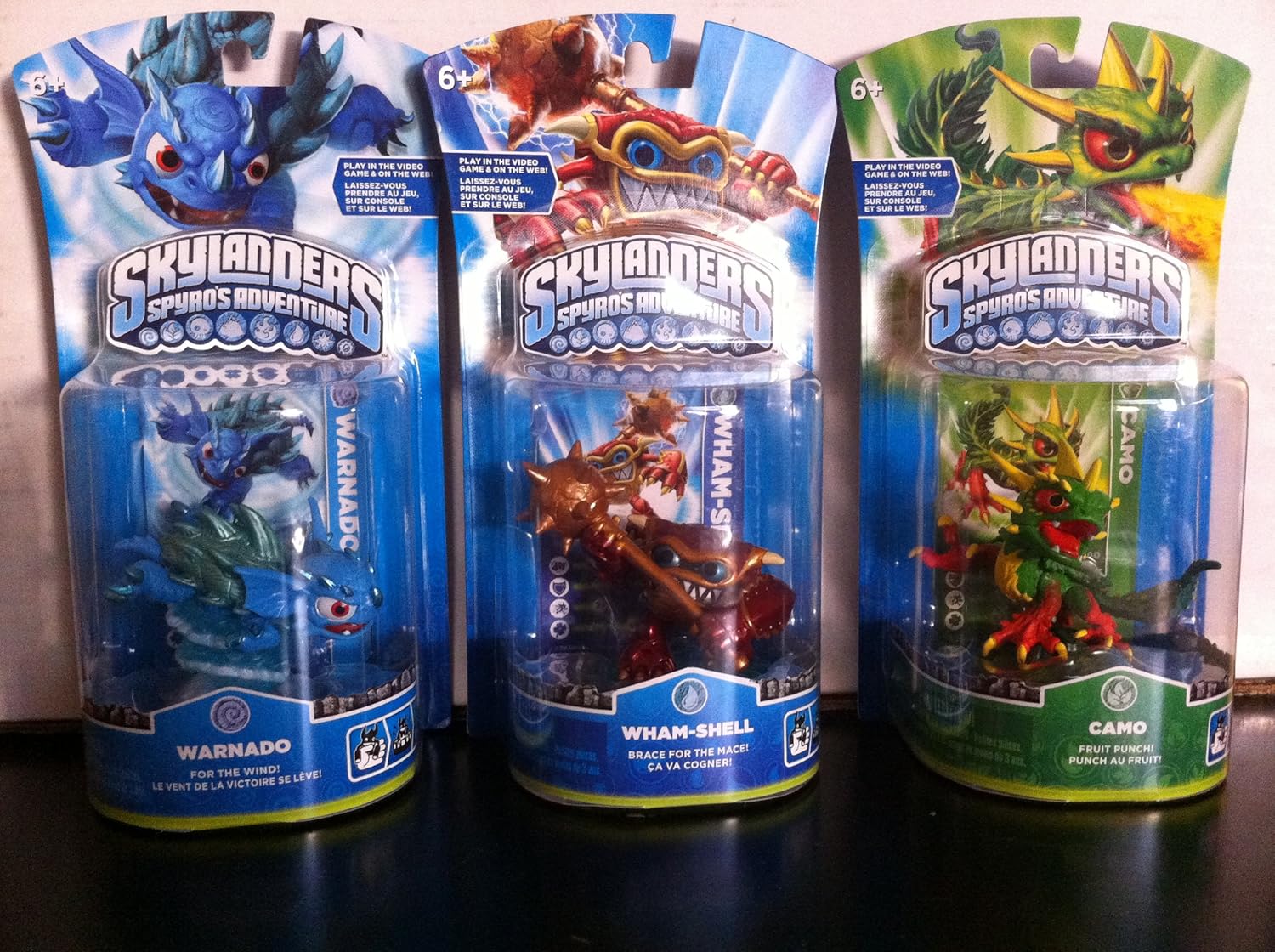 Amazon.com: Skylanders Bundle Character Pack: Wham-shell, Camo, Warnado ...