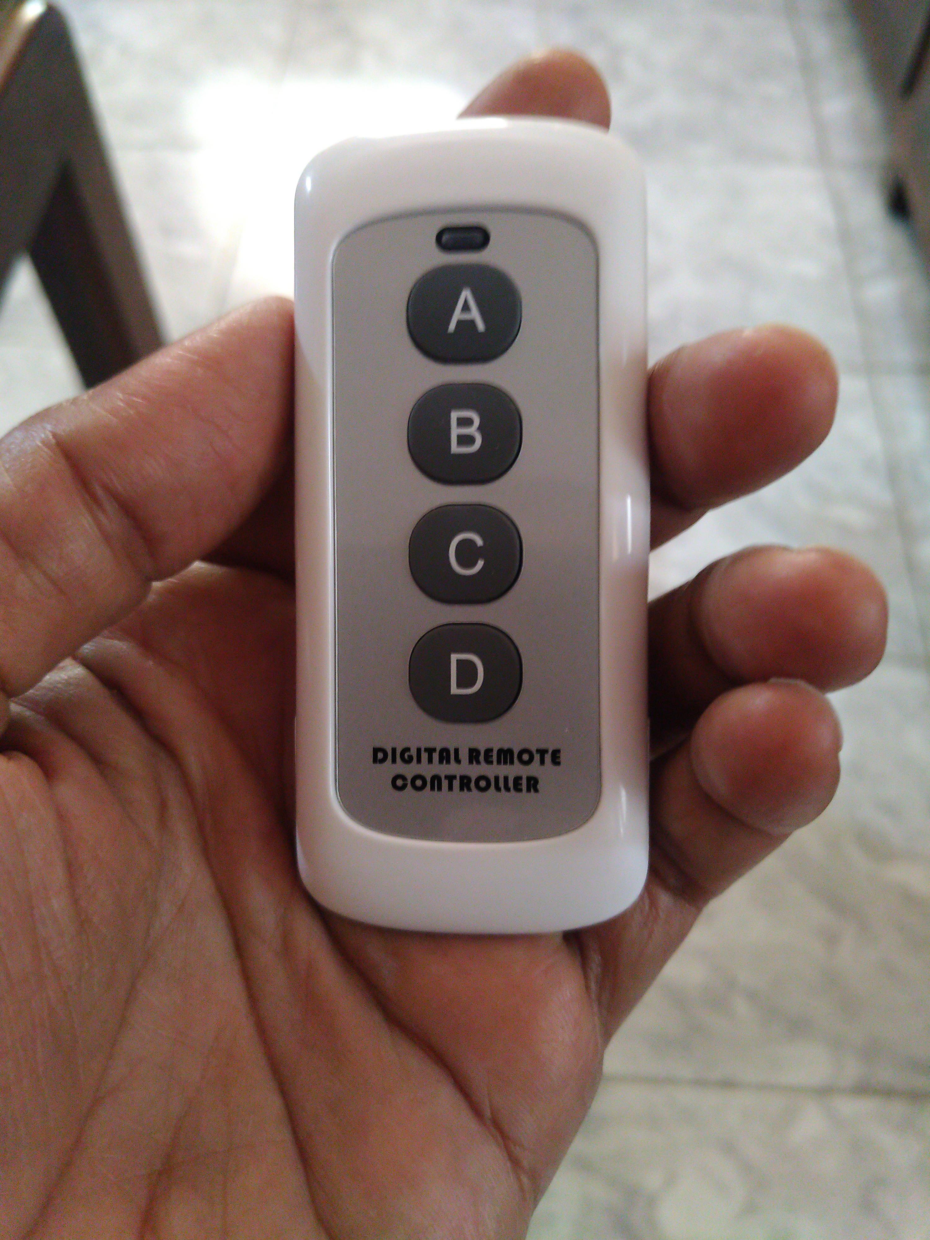 Buy Protium 433MHZ 4 Letter Button RF Remote Control for 4ch Pro, and ...