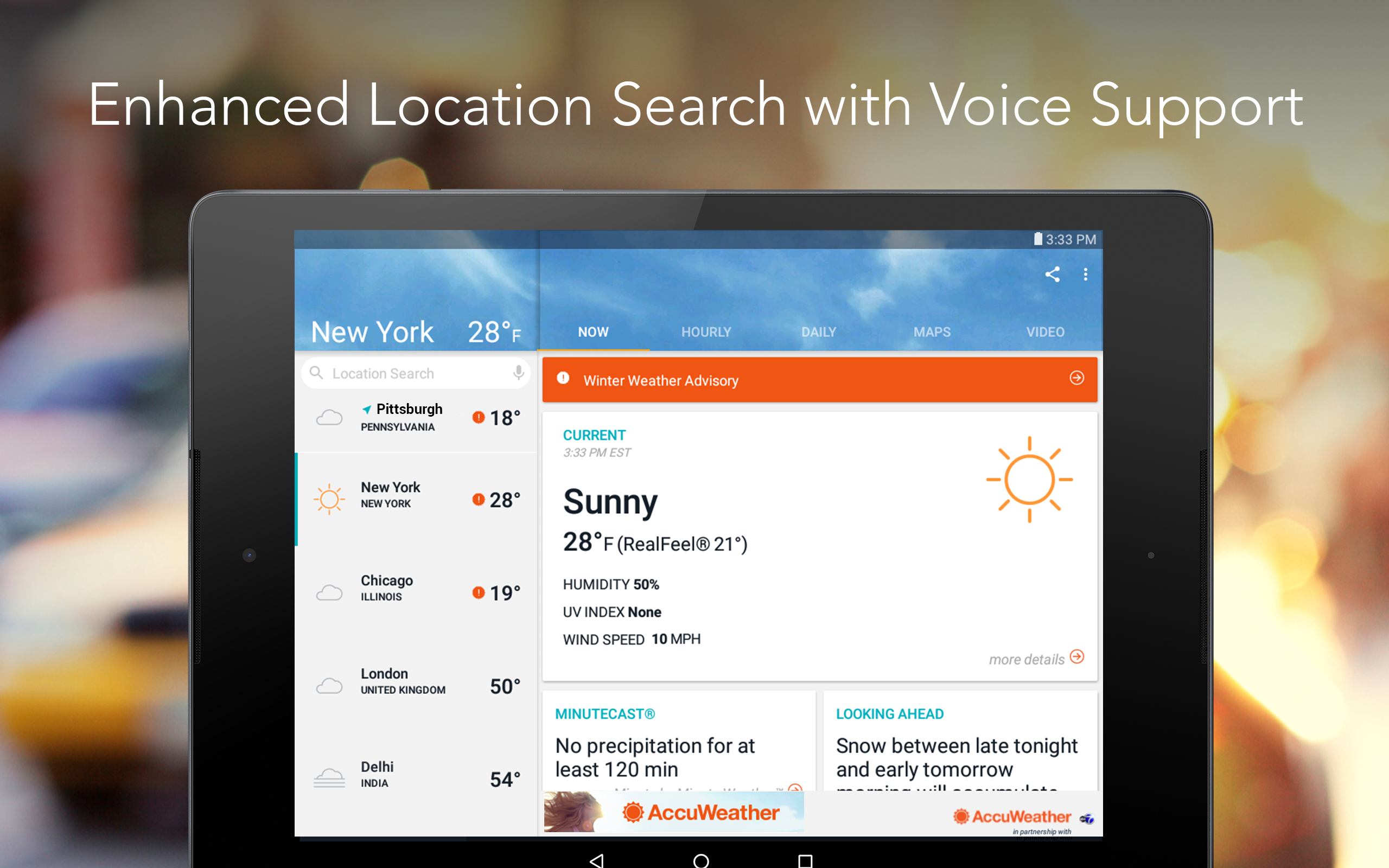 AccuWeather with Superior Accuracy™:Amazon.com:Appstore for Android