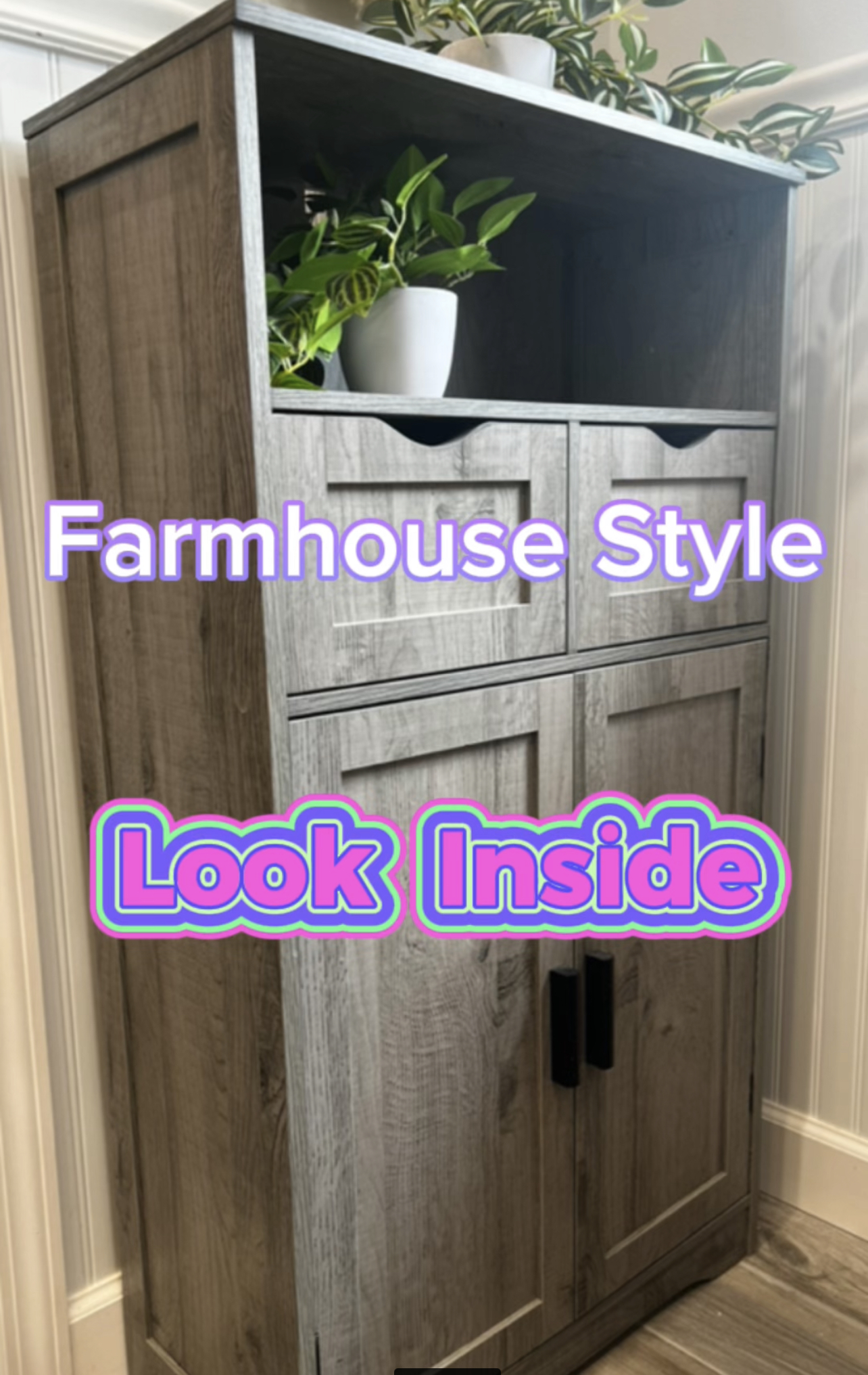Watch Gives a nice rustic farm flair with deep drawers on Amazon Live