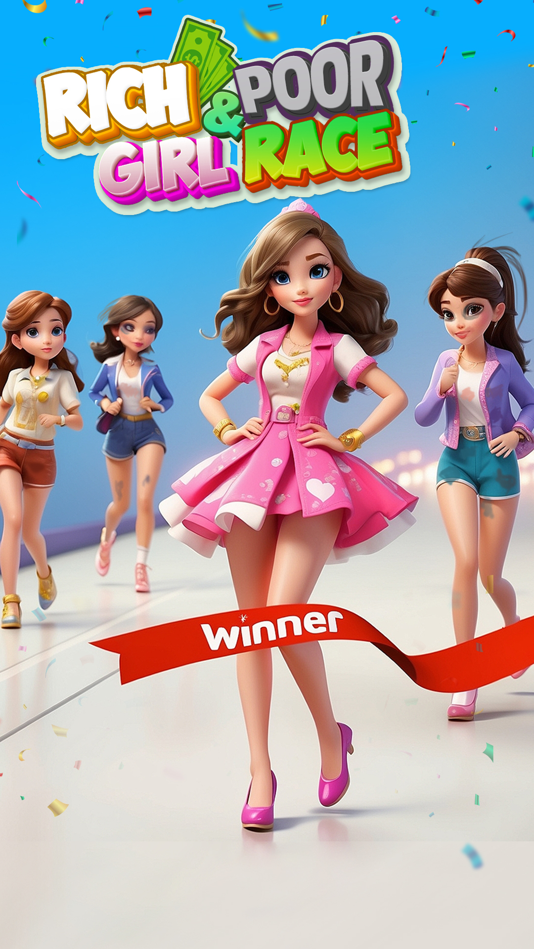 Rich Queen Run Fashion Race Dress Up Runway Girl Games - App on Amazon ...