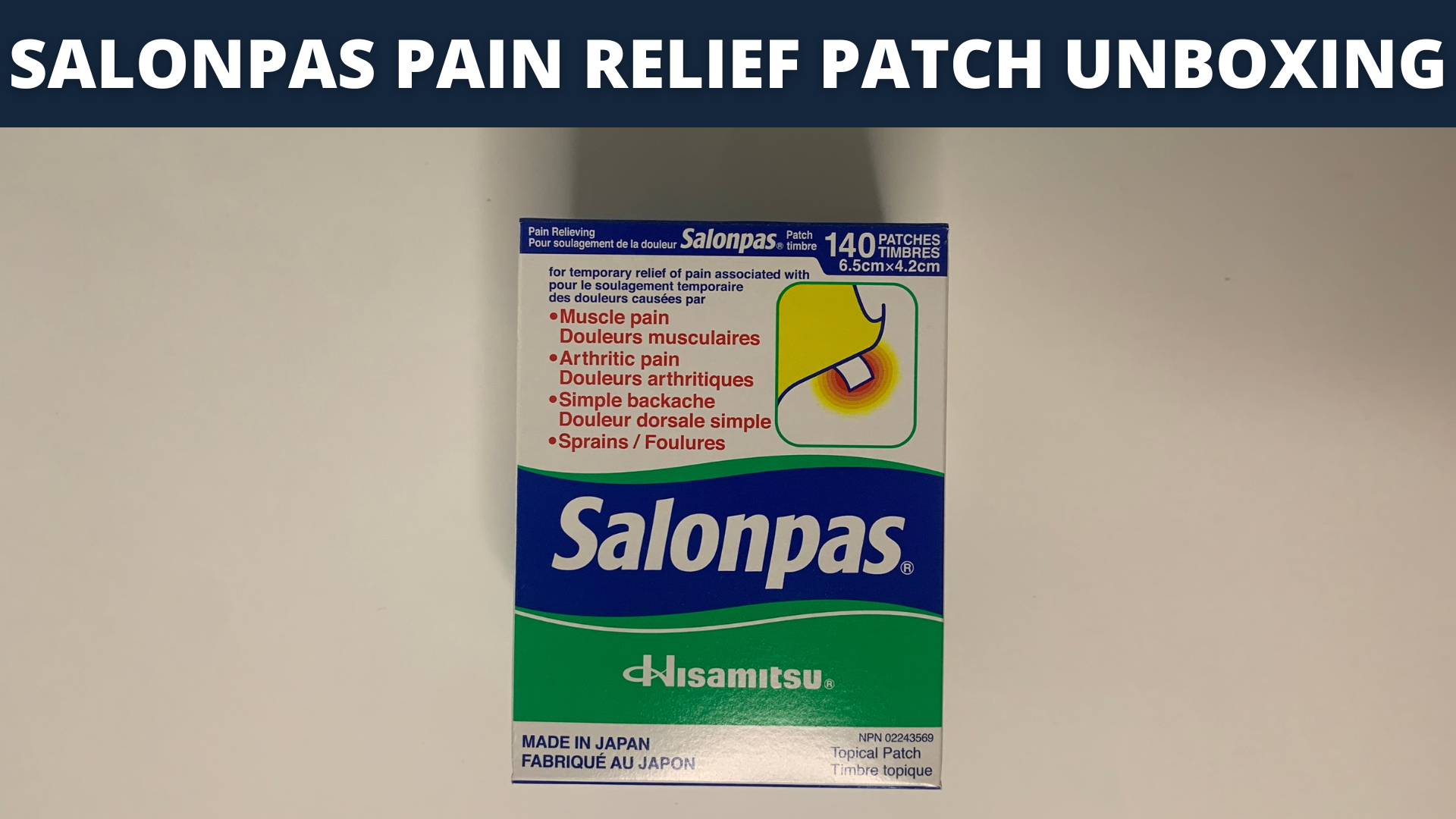 Watch Salonpas Pain Relief Patches Unboxing! on Amazon Live