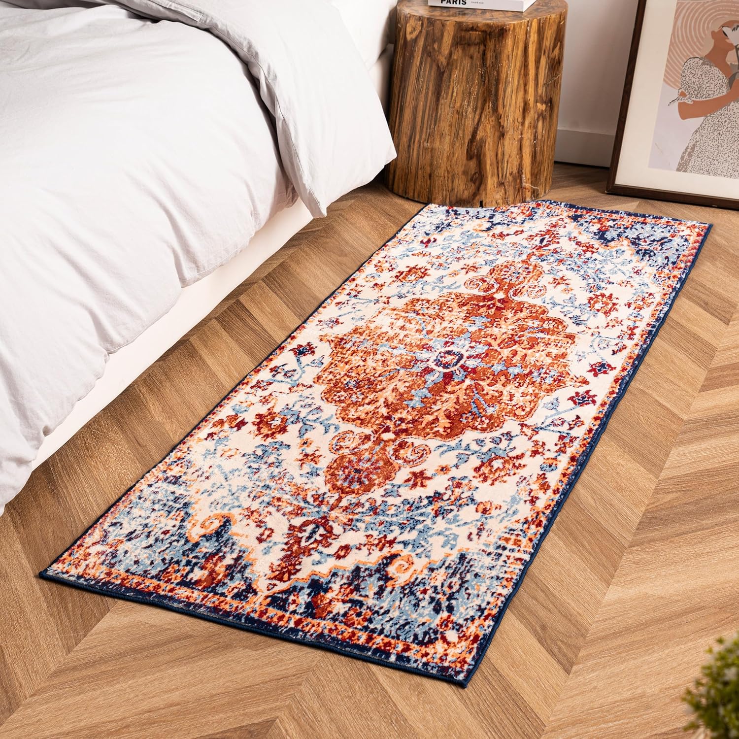 Amazon.com: UBTKEY Boho Runner Rug 2' x 6', Washable Non Slip Ultra ...