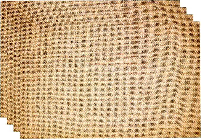 Amazon.com: Gift Boutique 50 Disposable Burlap Printed Paper Place Mats ...