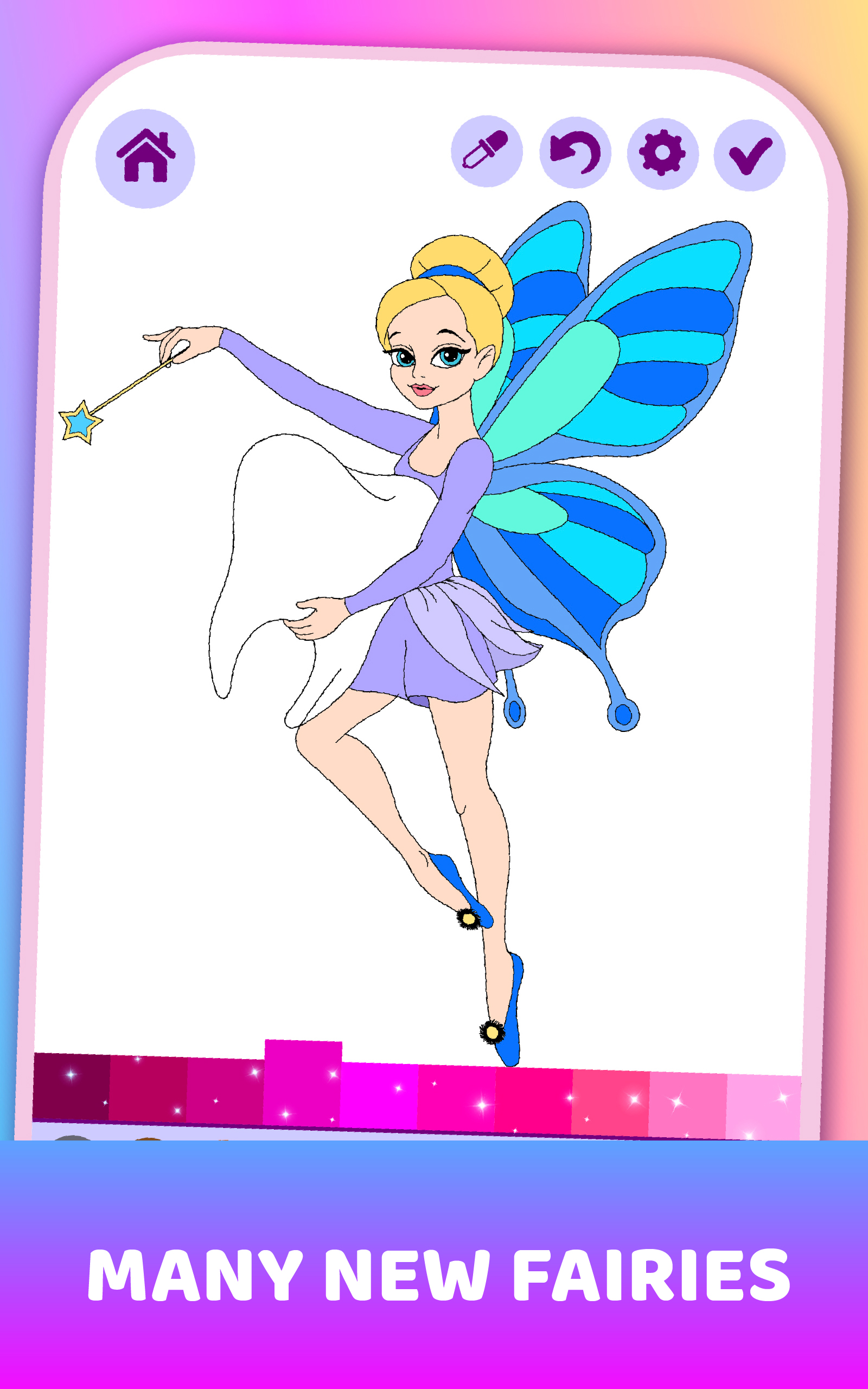 Magic Animated Shining Coloring Book For Little Fairies - App on Amazon ...