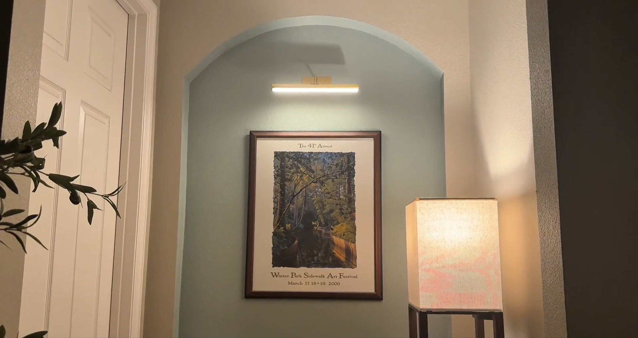 Watch My Favorite Gold Picture Light for Hallway Art on Amazon Live