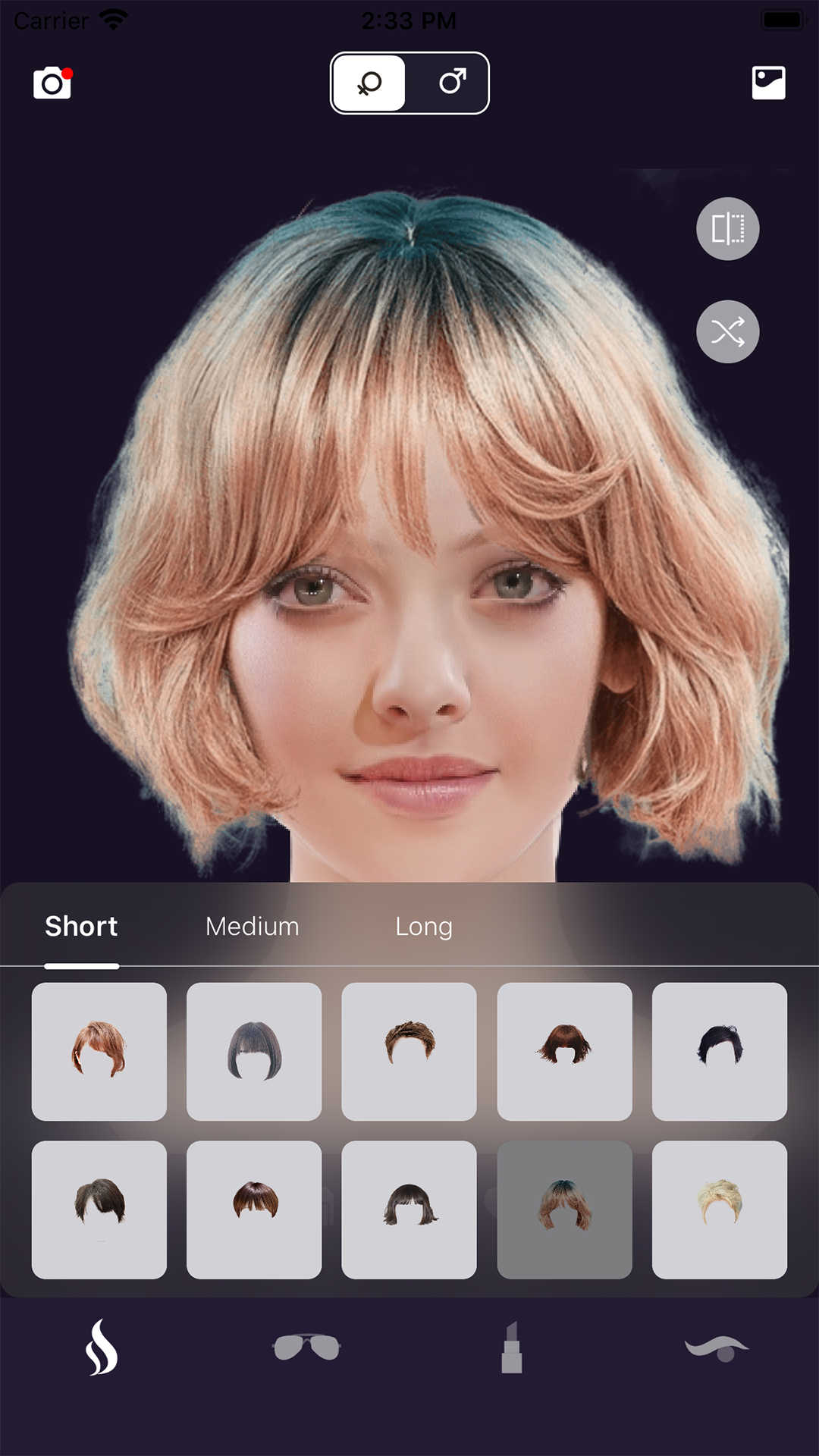 Hairstyle Try On : Bangs and Wigs | Photo Editor - App on Amazon Appstore