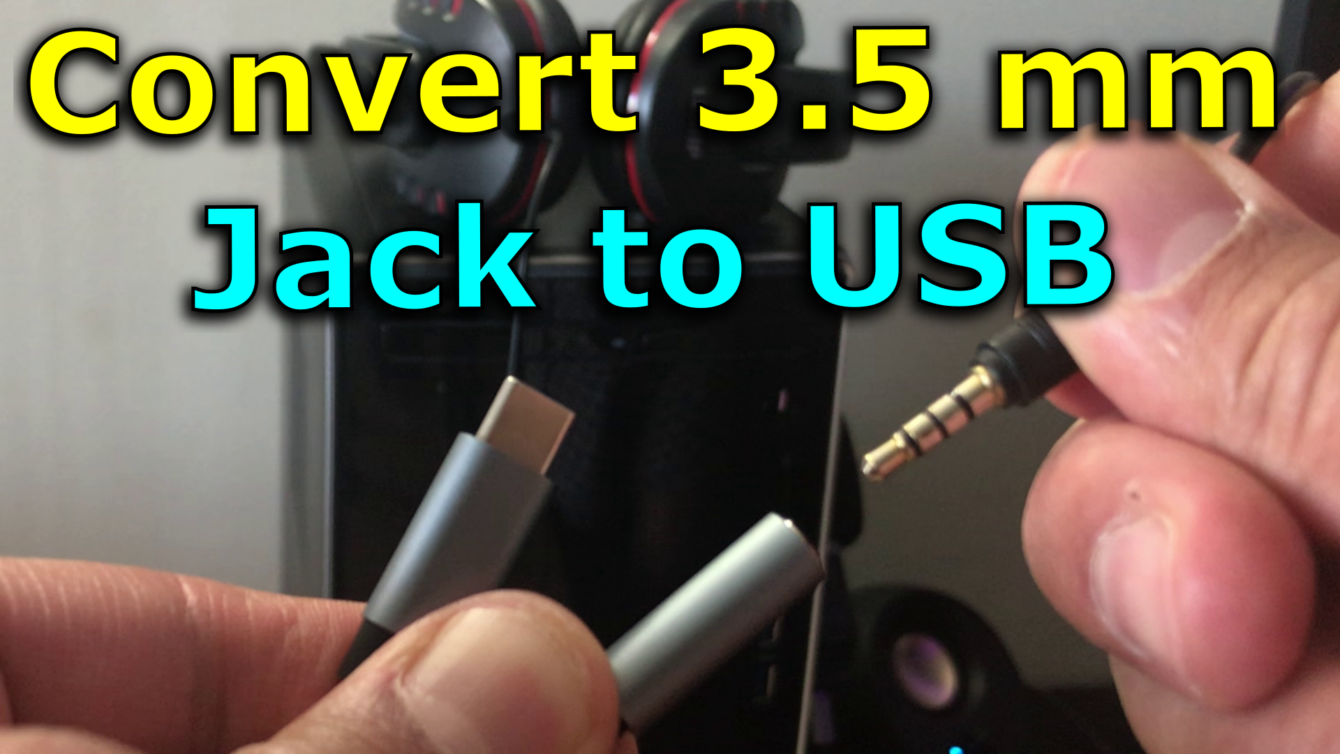 Watch Convert 3.5 mm Jack to USB ﹙Headphones & Microphone﹚ on Amazon Live