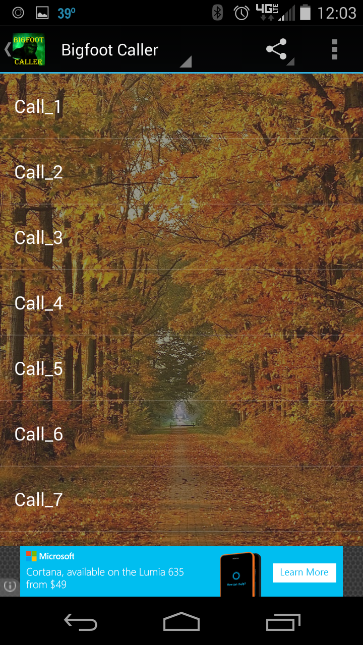 Bigfoot Caller - App on the Amazon Appstore