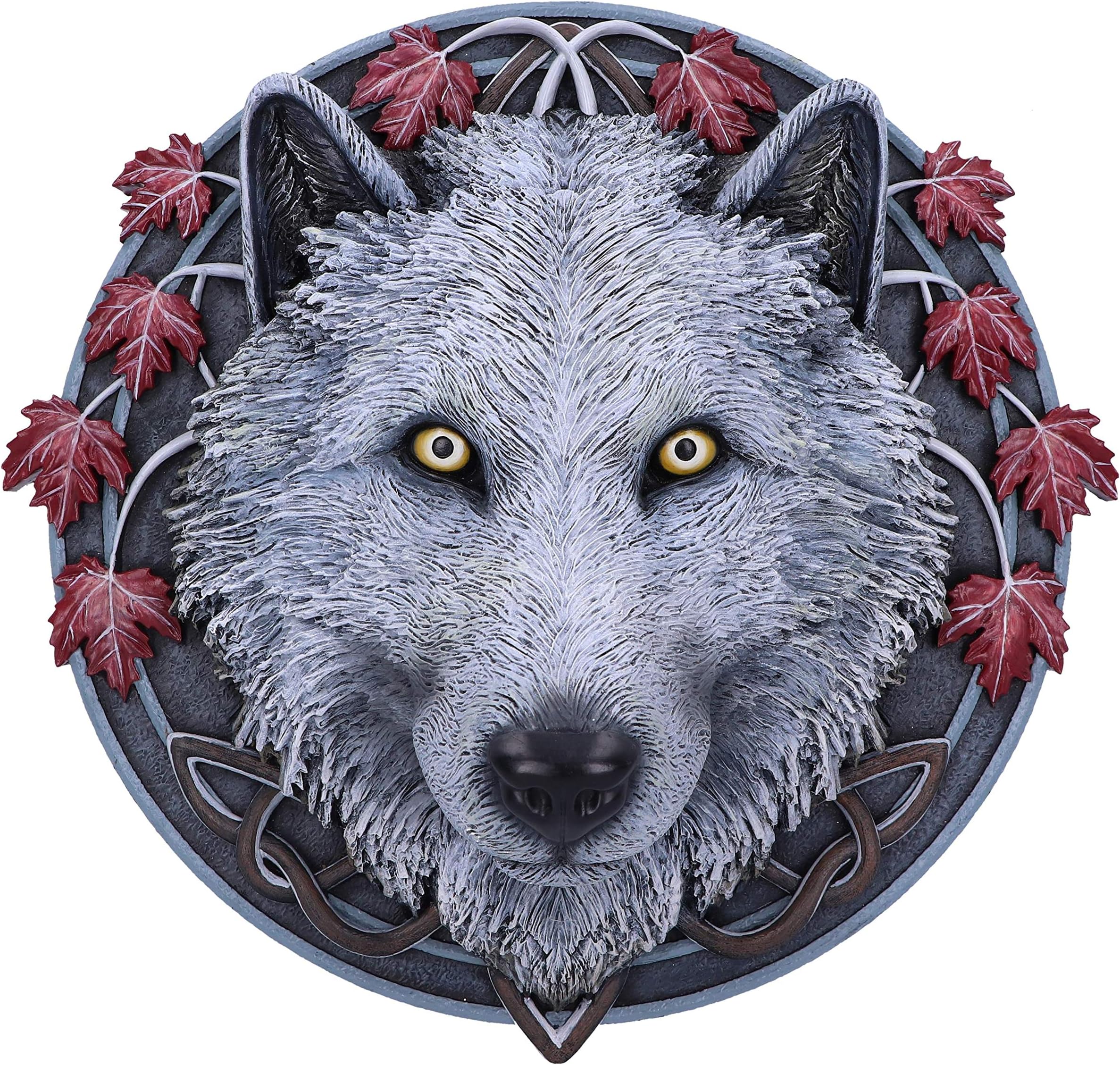 Nemesis Now Dark Gothic Magical Wolf Moon Wall Hanging Plaque, Black ...