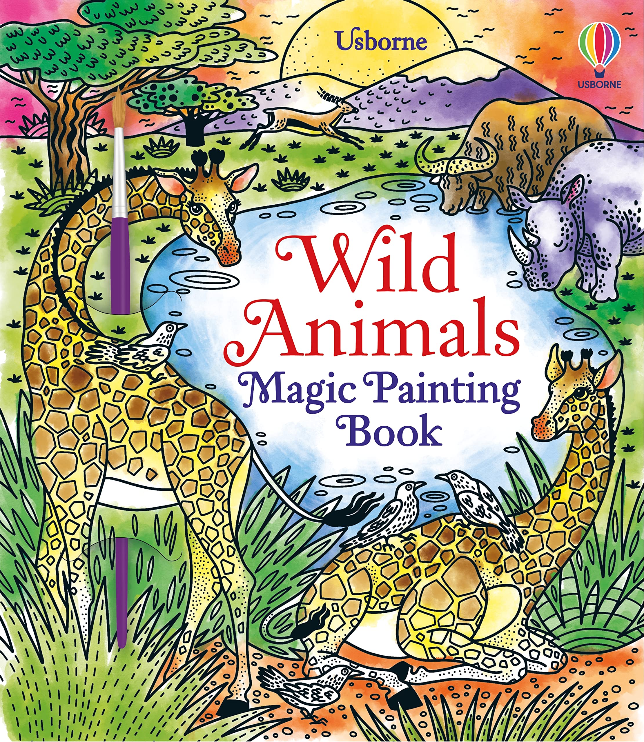 Snapklik.com : Wild Animals Magic Painting Book