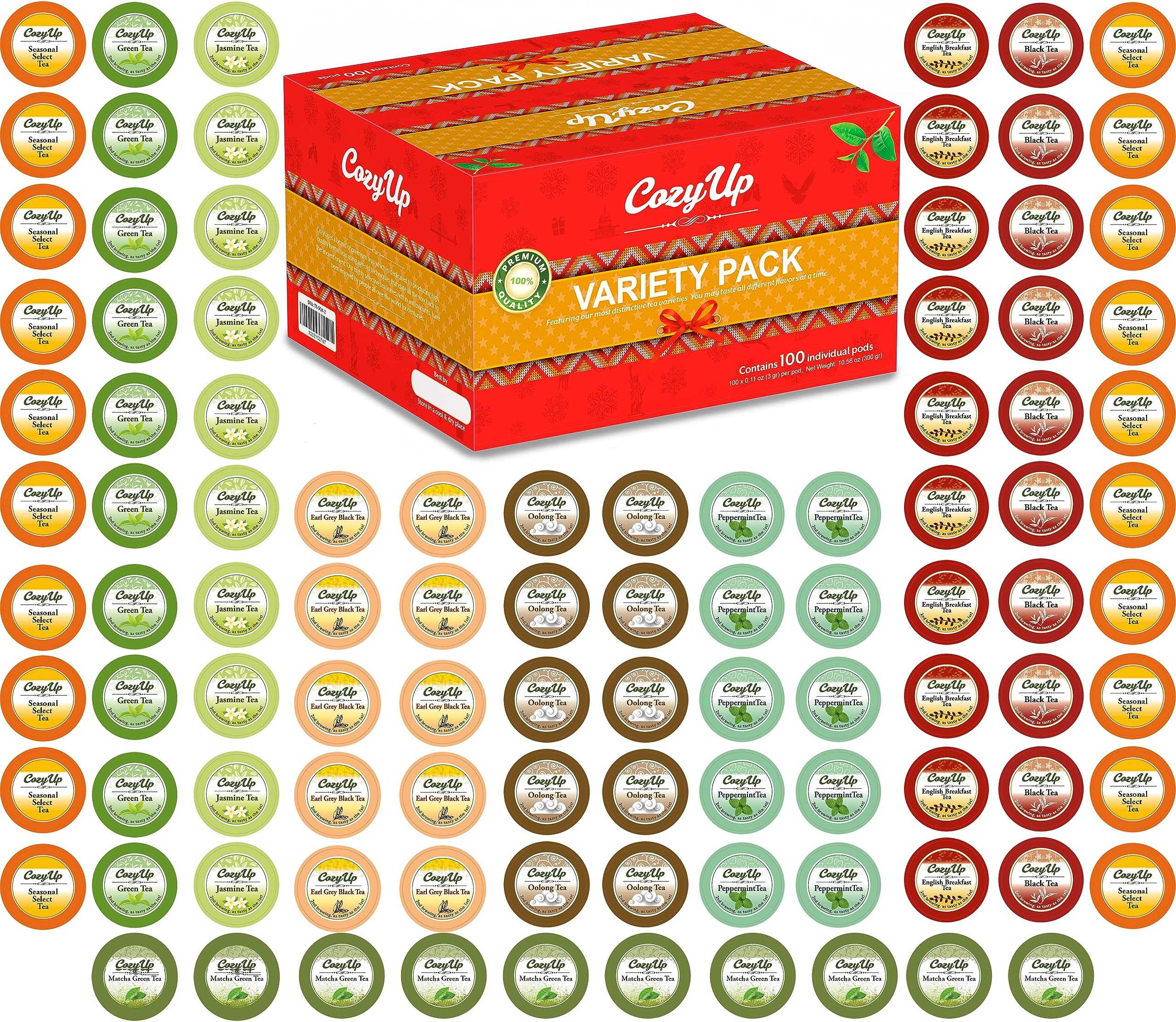 Amazon.com : Two Rivers Assorted Tea Sampler Variety Pack for Keurig K ...