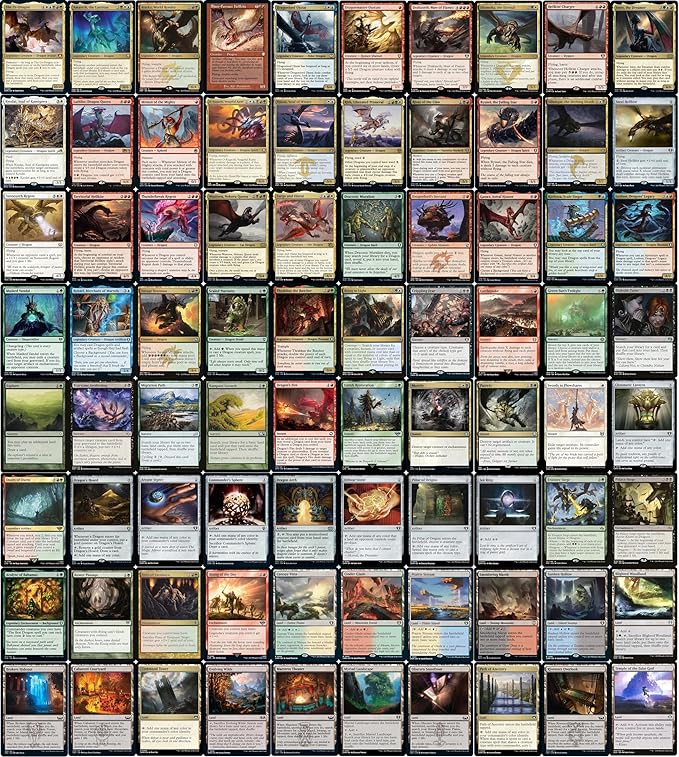 Elite Commander Dragon Deck – 5 colores – The Ur-Dragon – EDH cEDH – 100 cartas – Custom Magic ...