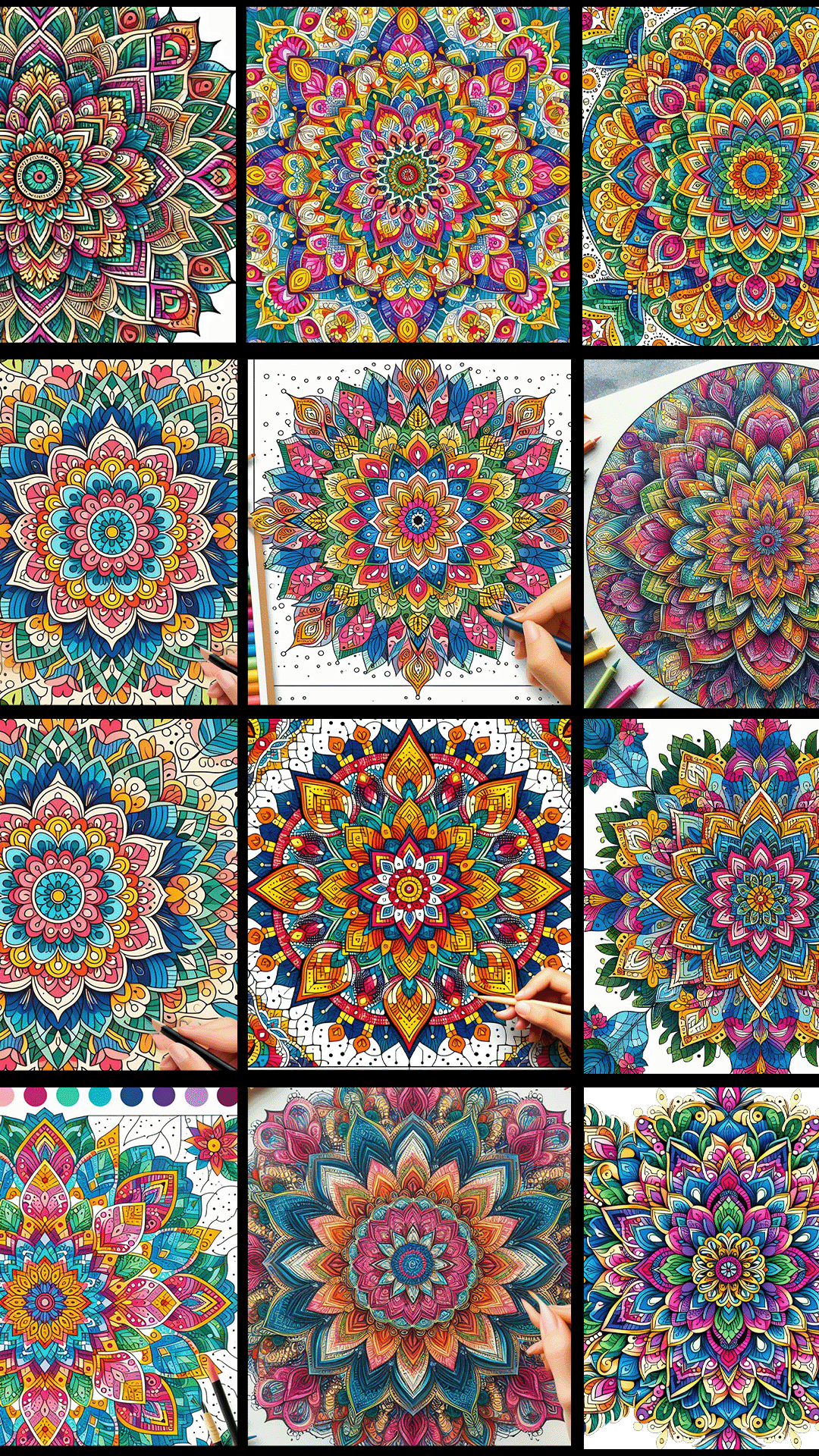 Mandala Color By Number Art : Flower Mandala Coloring Book - Mandala ...