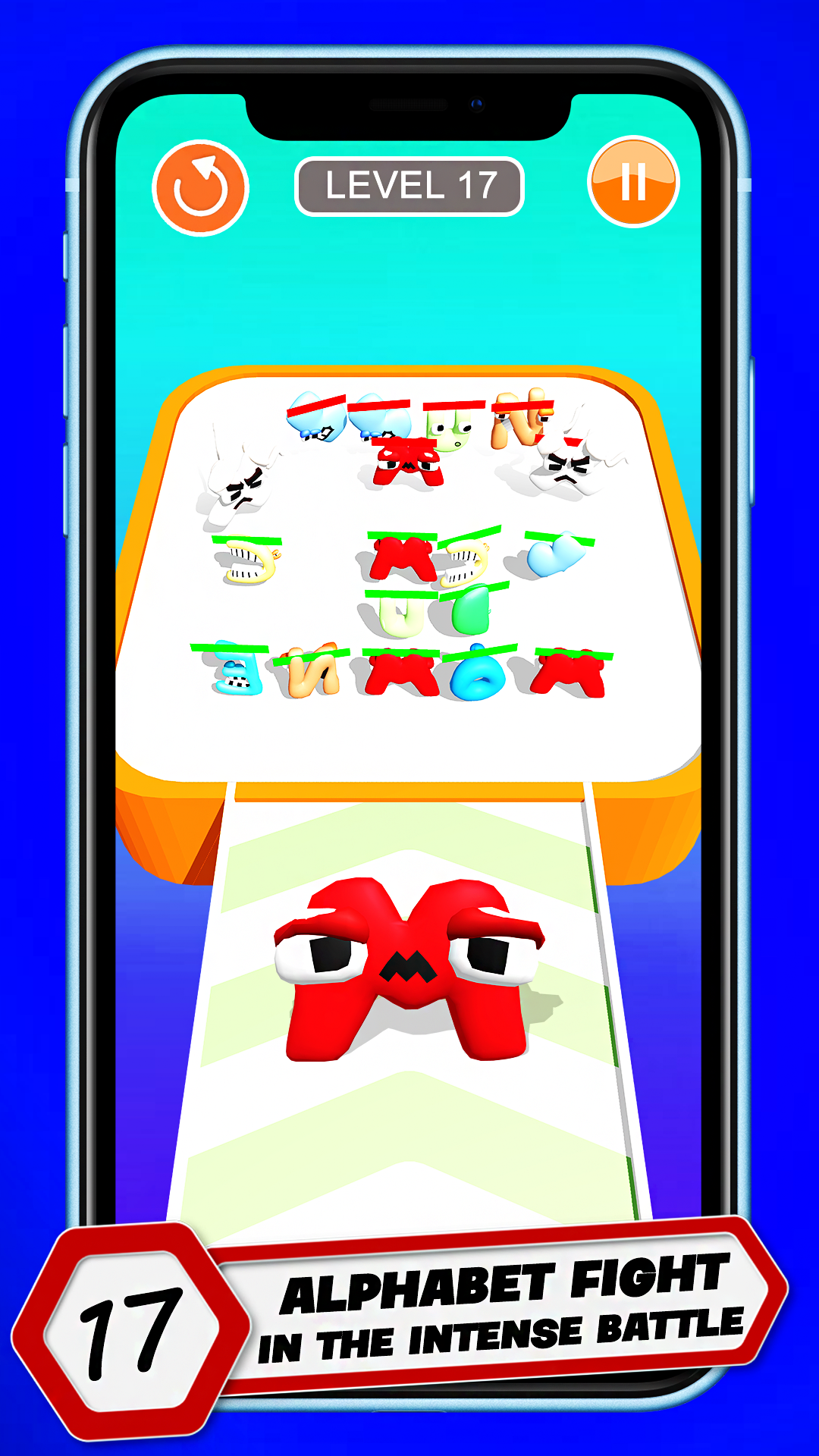 Merge ABC Alphabets Runner Fight! ABC XYZ Alphabets Fusion Fight ...