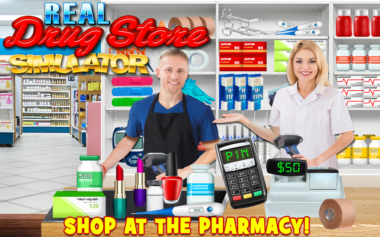 Real Drugstore, Credit Card & Cash Register Simulator - Kids ...