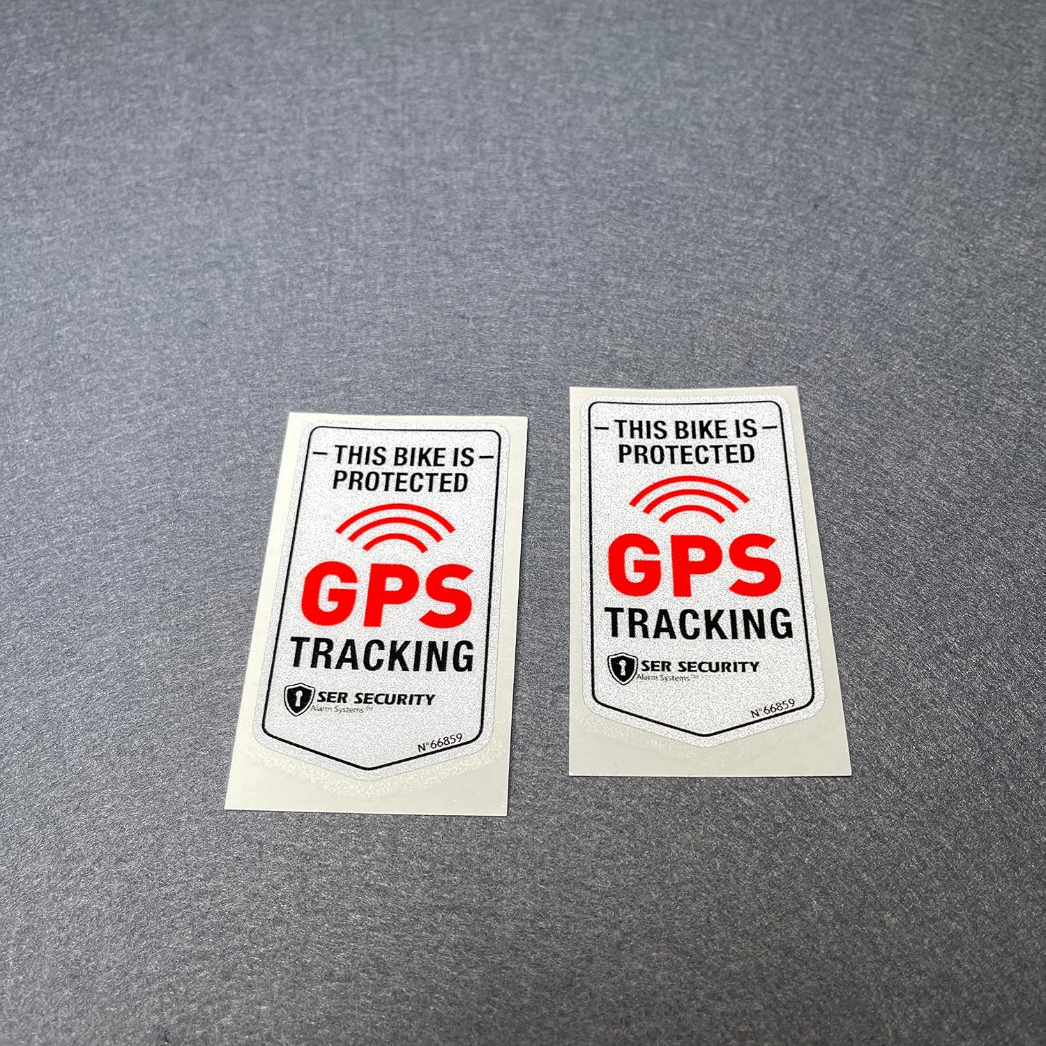 Amazon.com - 2PCS Car Stickers Warning GPS Tracker Alarm Bike Protected ...