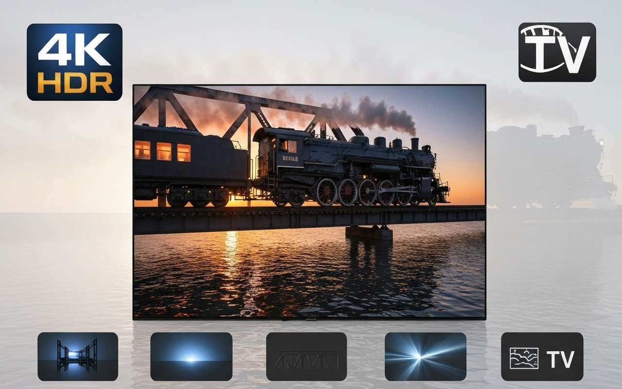 Train Bridge Rumble 4K – Steel Tracks & River TV Screensaver - App on ...