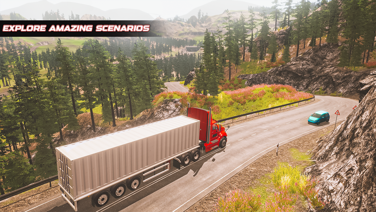Real Uphill Cargo Truck Simulator: Off-Road Free Truck Driving Game 3D ...