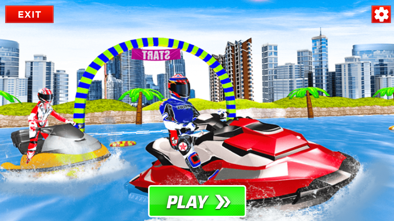 Jet Ski Boat Stunt Master Racing Simulator 3D Games - Water Surfing ...