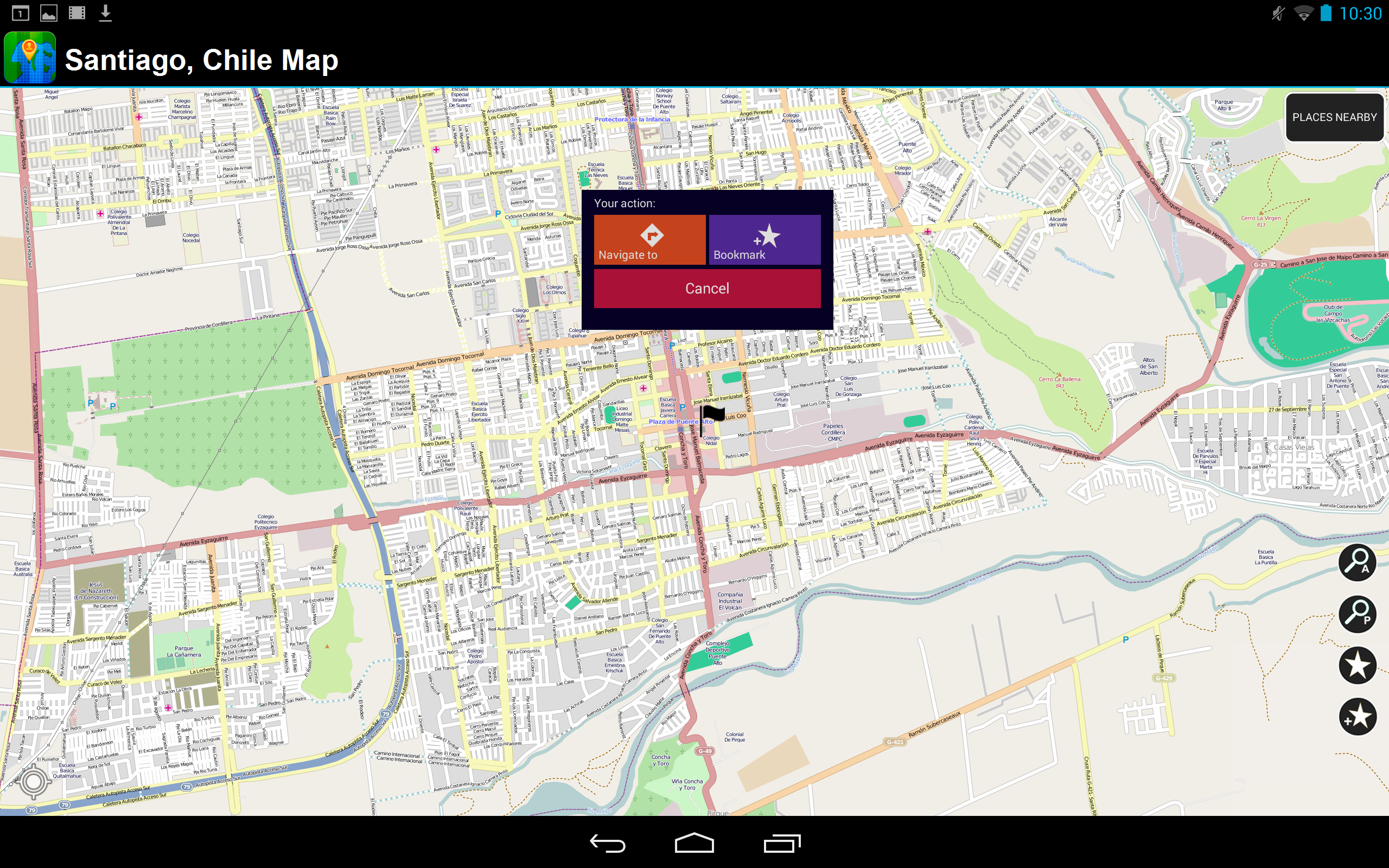 Santiago, Chile - Offline Map - App on Amazon Appstore