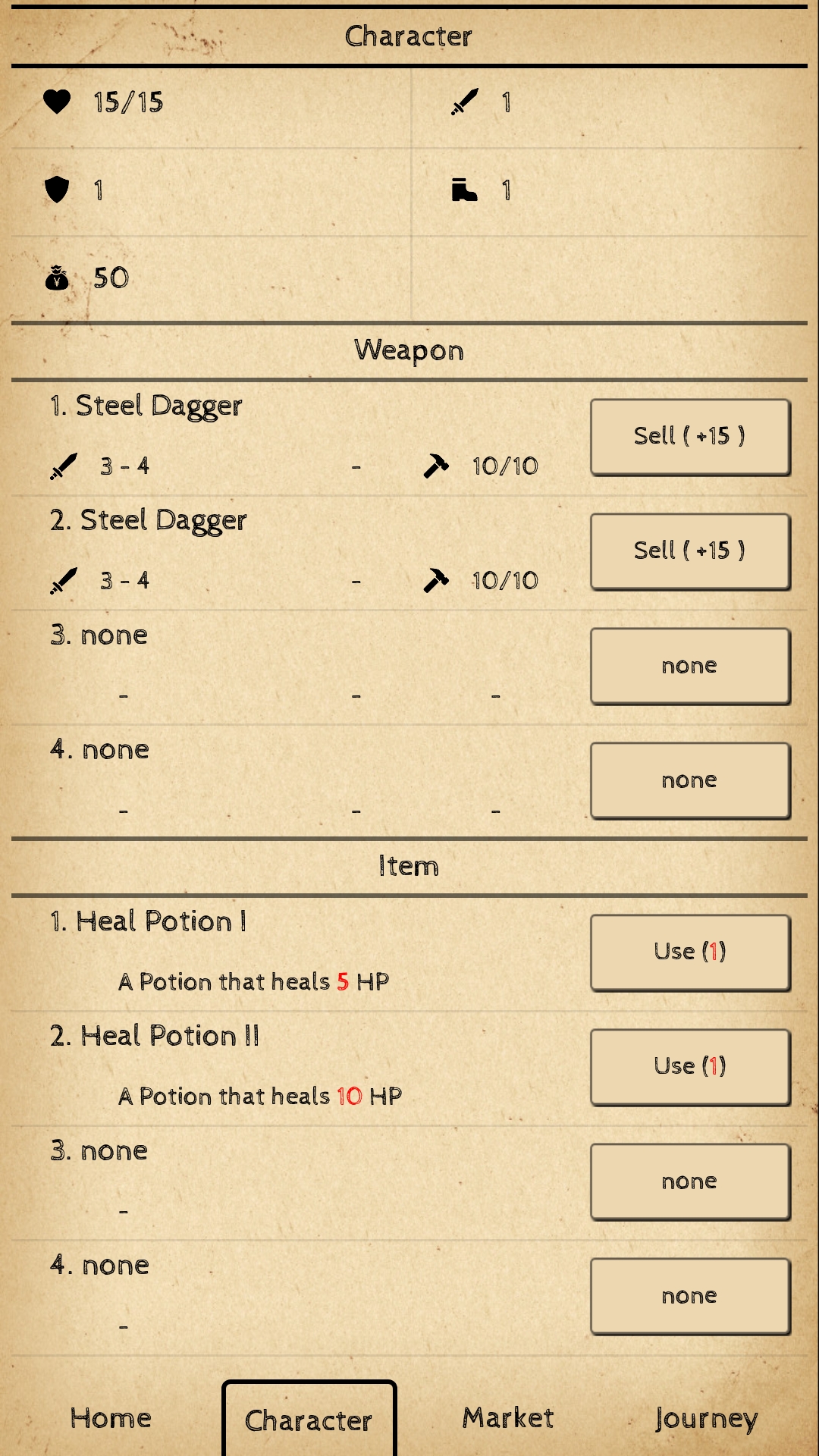 Of Monster & Dagger - Offline Text Based Rpg Game - App on Amazon Appstore