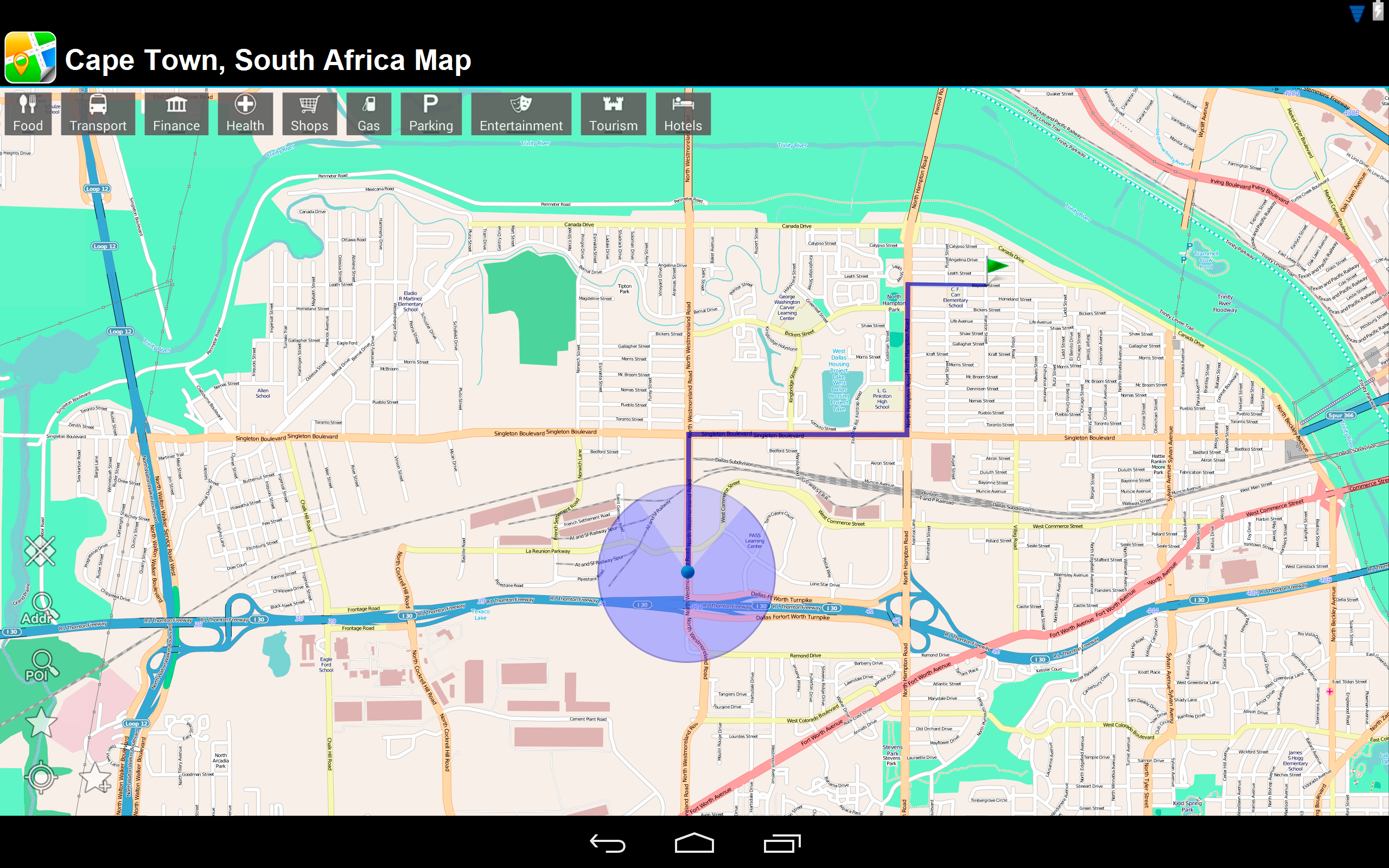 Cidade do Cabo, África do Sul Mapa Offline: PLACE STARS - Aplicativo na ...