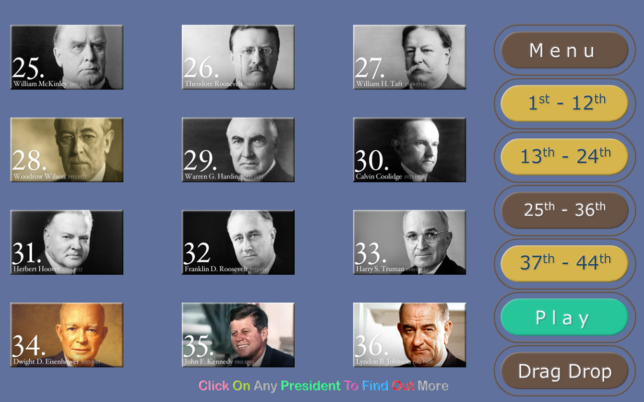 USA Presidents Puzzle - App on Amazon Appstore