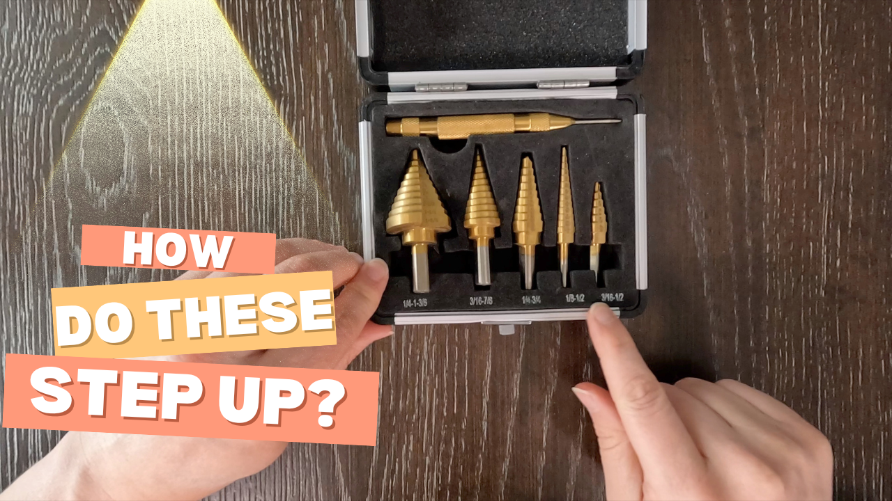 Watch How Do These Titanium-Coated Step Drill Bits Step Up? on Amazon Live