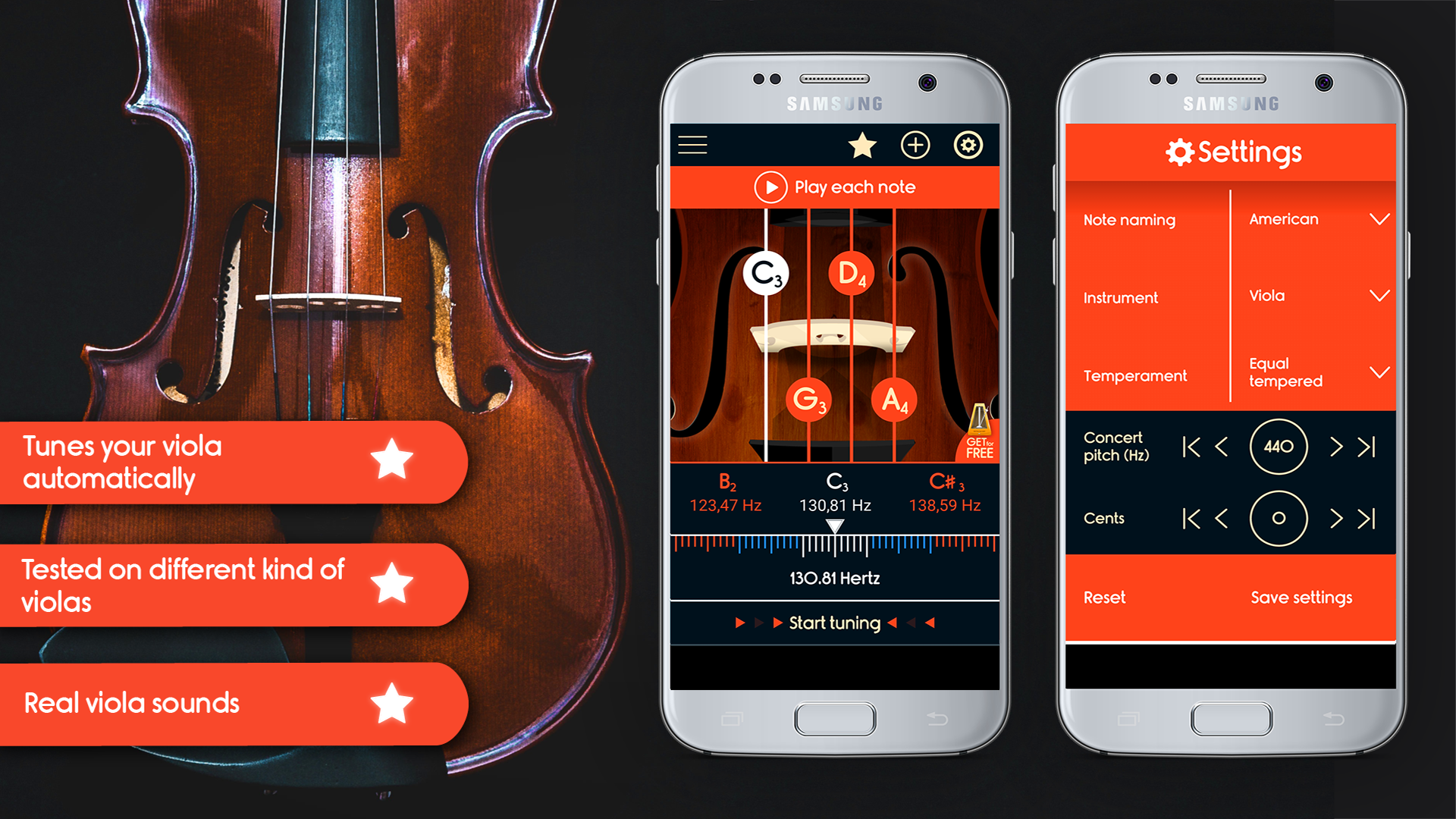 Master Viola Tuner - App on Amazon Appstore