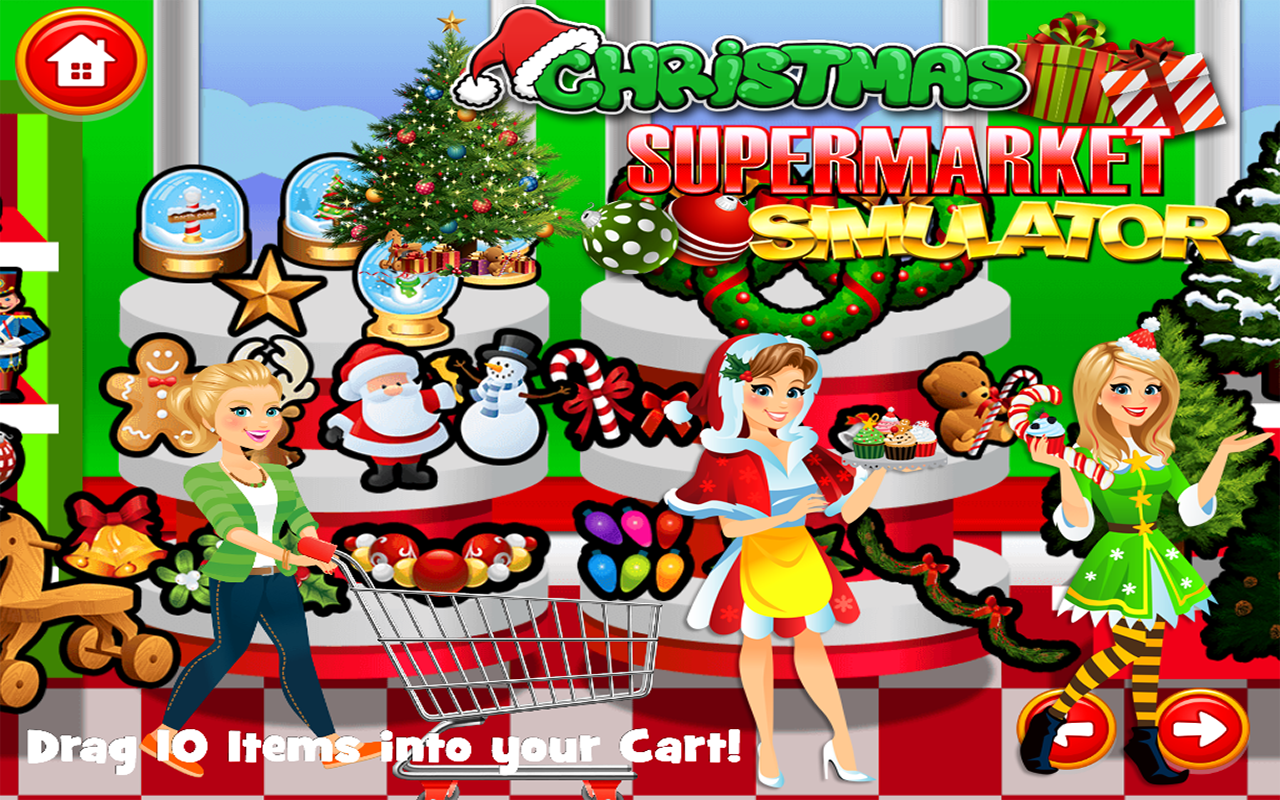 Supermarket Christmas - Kids Grocery Store & Cash Register Simulator ...