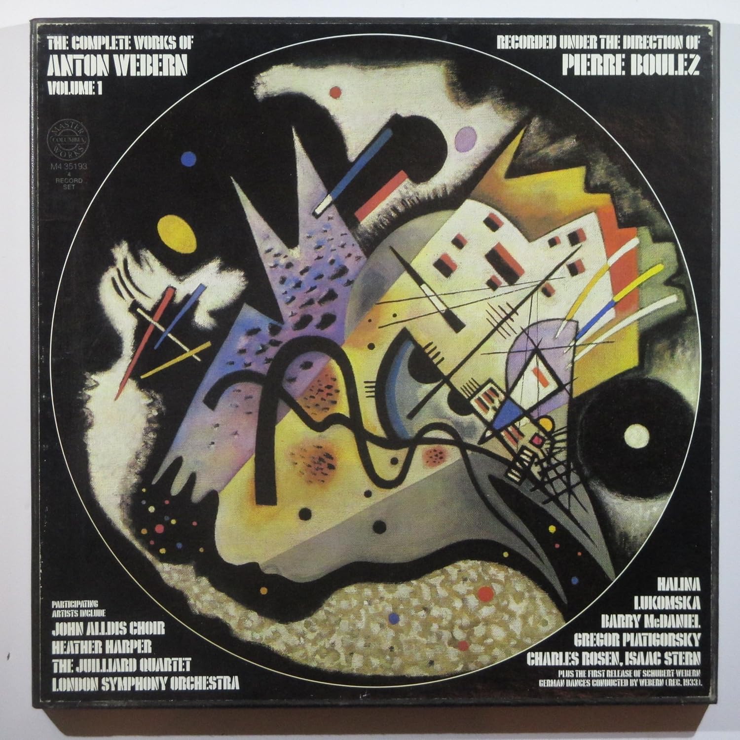 The Complete Works of Anton Webern - Volume 1 - Pierre Boulez (4 LP Box ...
